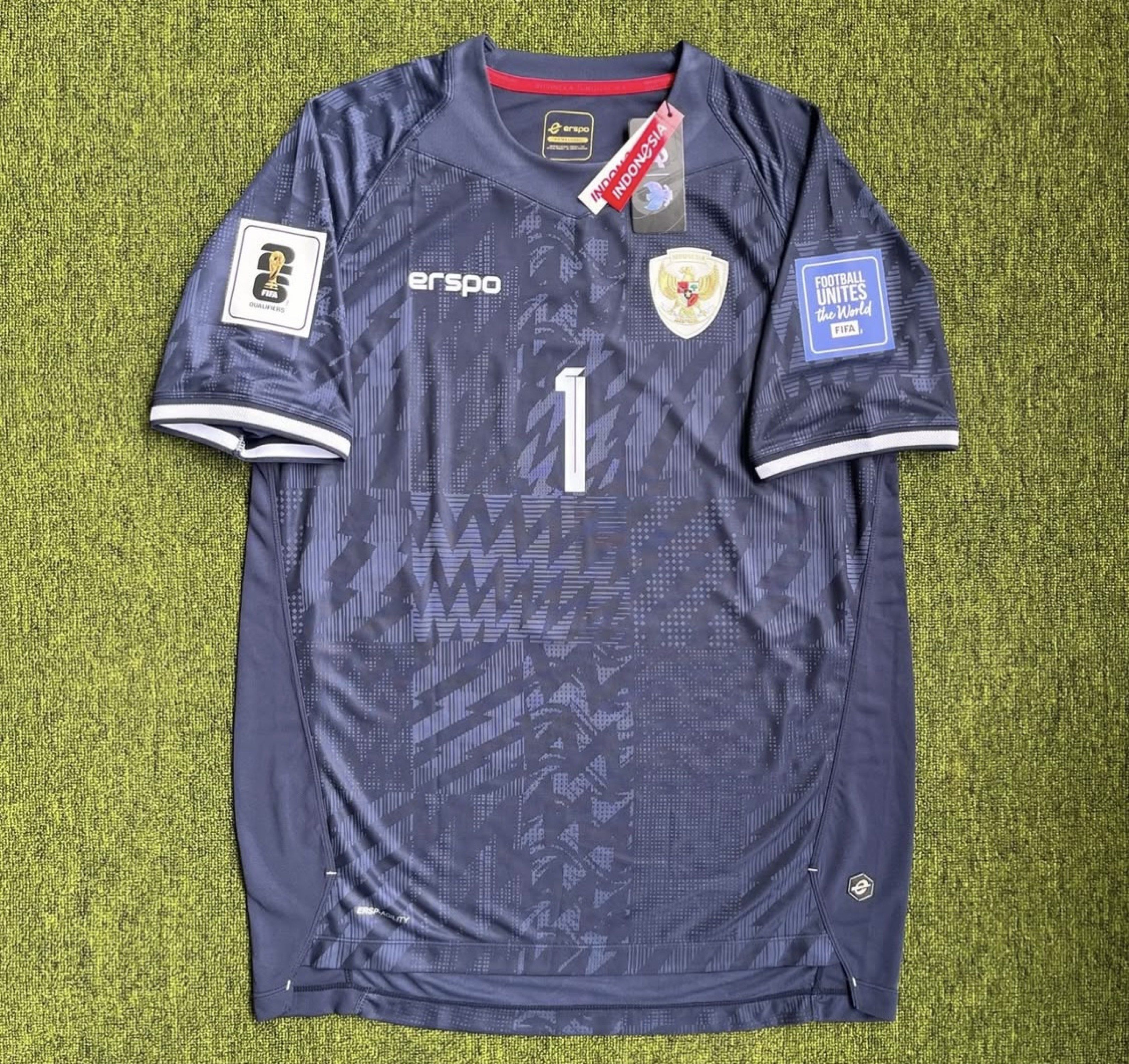 Maarten Paes #1 Timnas Indonesia GK Away Navy 2024 Goal Keeper Kiper ...
