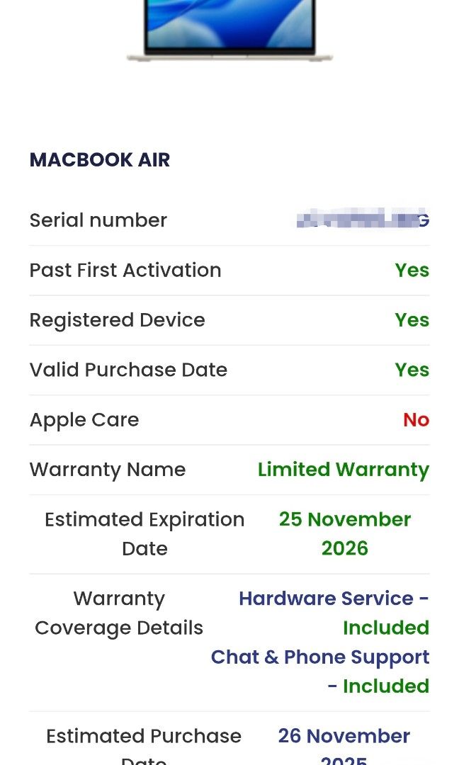 Macbook Air M4 2025 16/256Gb, Computers & Tech, Laptops & Notebooks on ...
