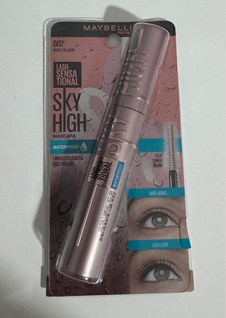 Maybelline Sky High Mascara - Very Black, Beauty & Personal Care, Face ...