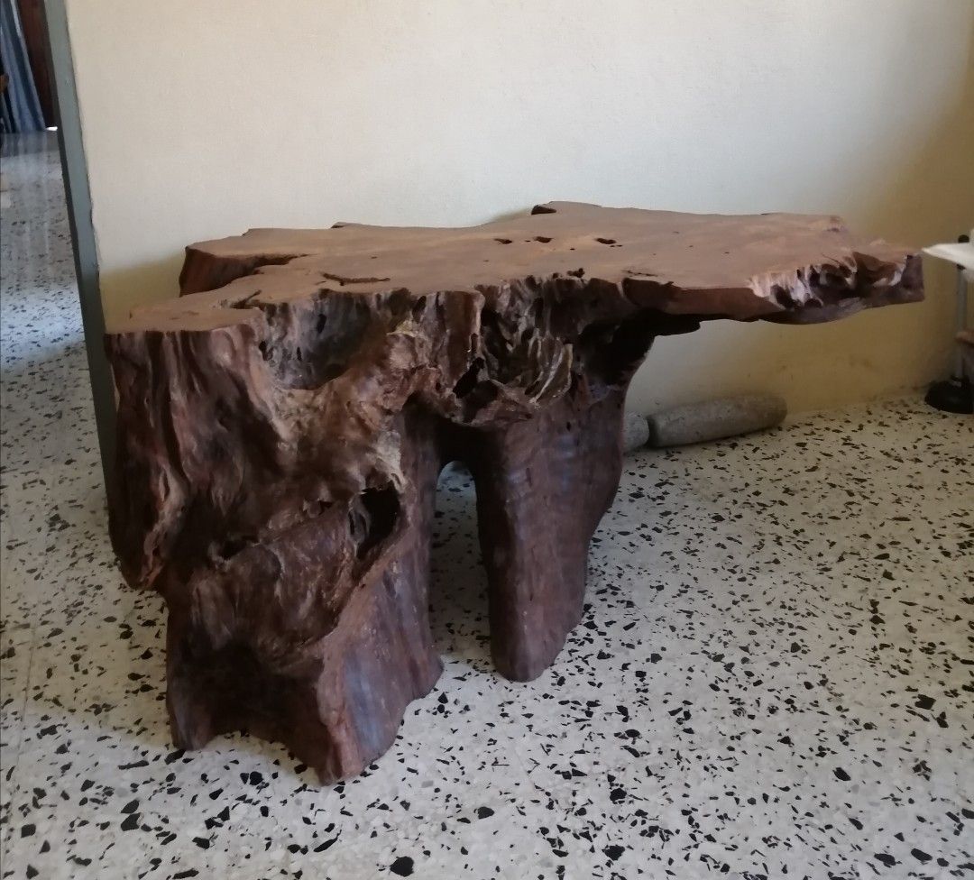 Meja Kayu Chengal, Furniture & Home Living, Furniture, Tables & Sets on ...