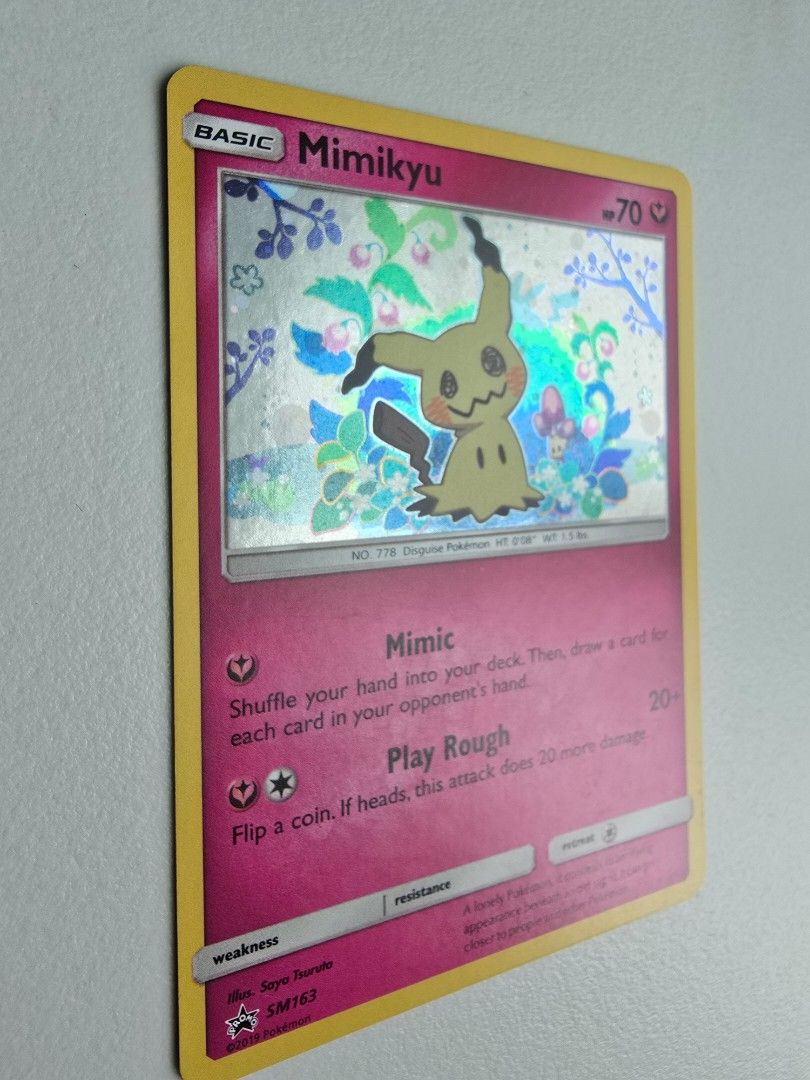 Mimikyu SM163 Pokemon Card, Hobbies & Toys, Toys & Games on Carousell