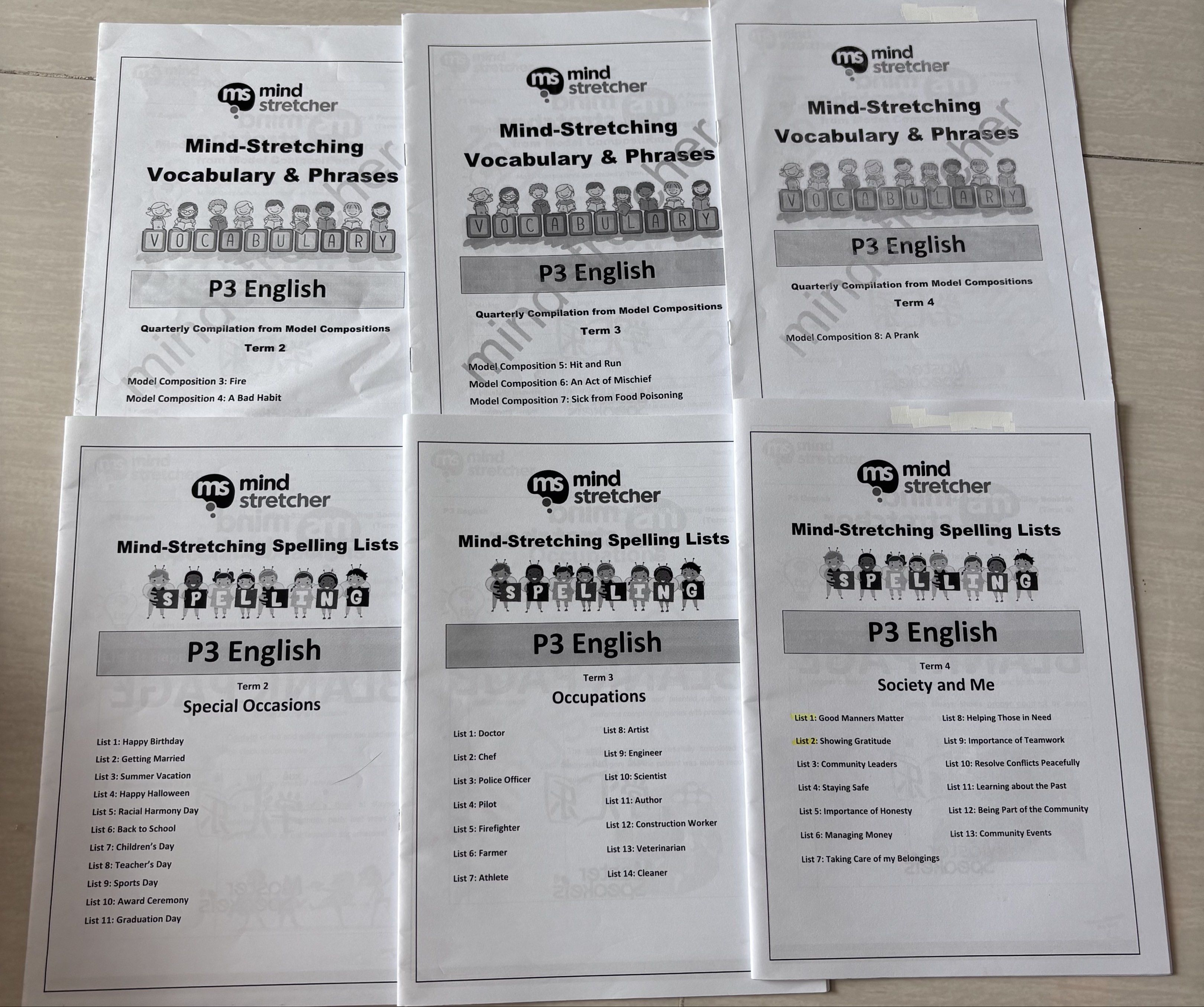 Mind-Stretcher P3 English Vocabulary & Phrases, Hobbies & Toys, Books ...