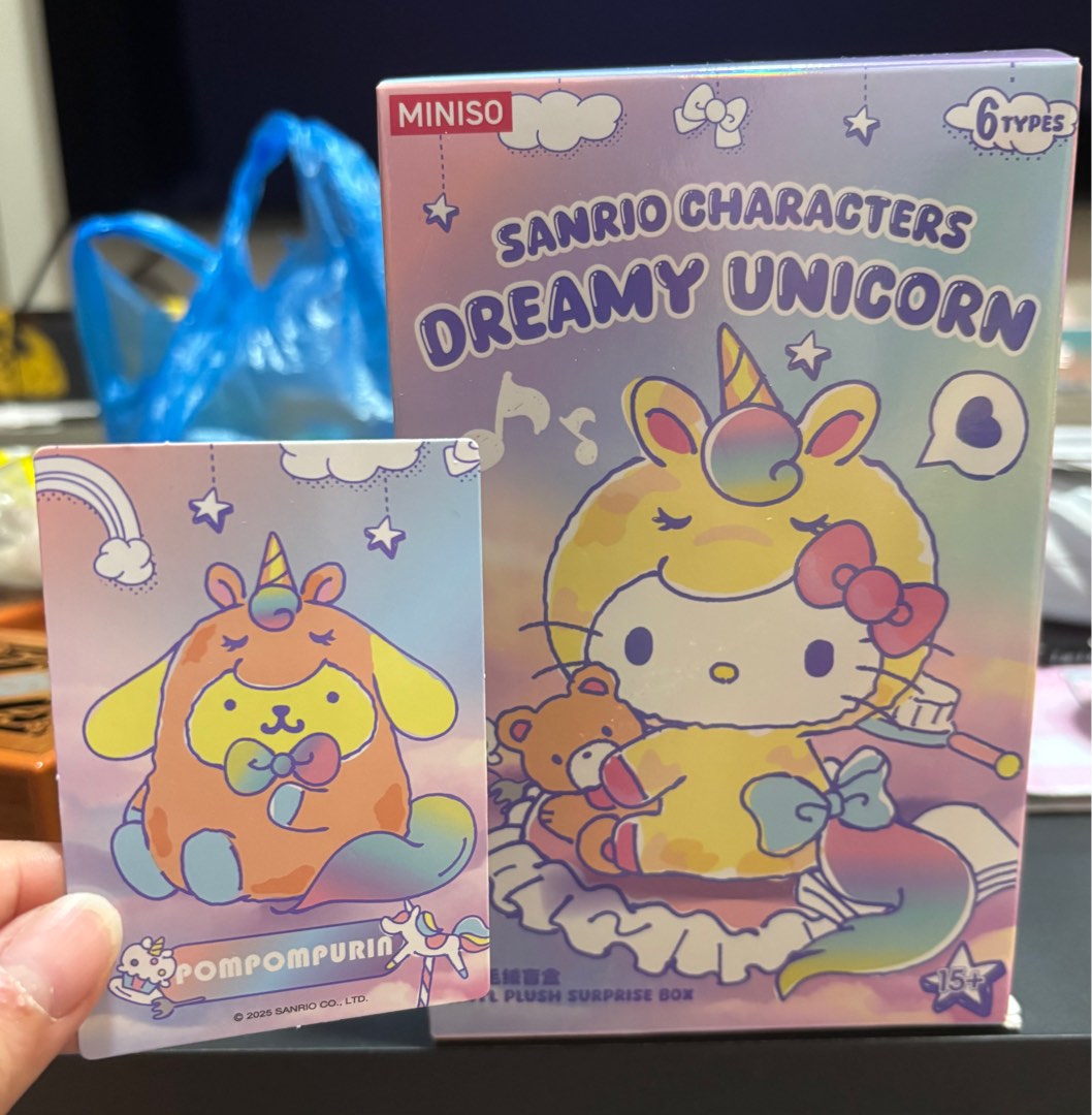 Miniso Sanrio Dreamy Unicorn Plush Surprise Box, Hobbies & Toys, Toys ...