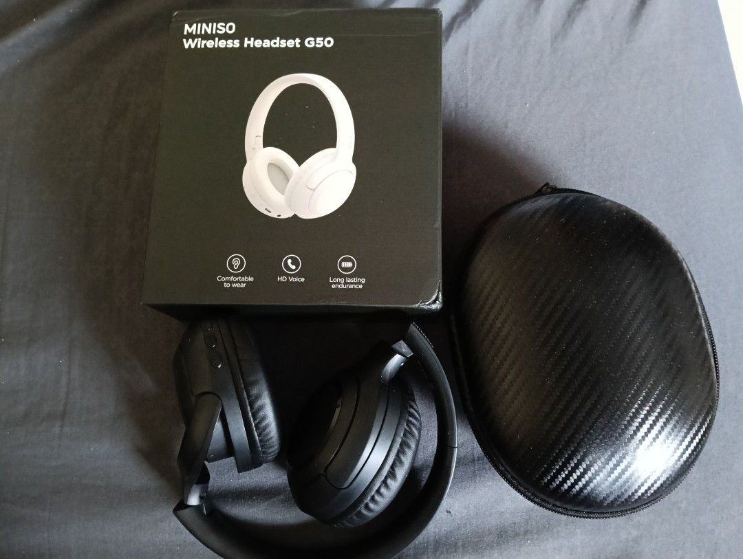 MINISO Wireless Headset G50 - Black, Audio, Headphones & Headsets on ...