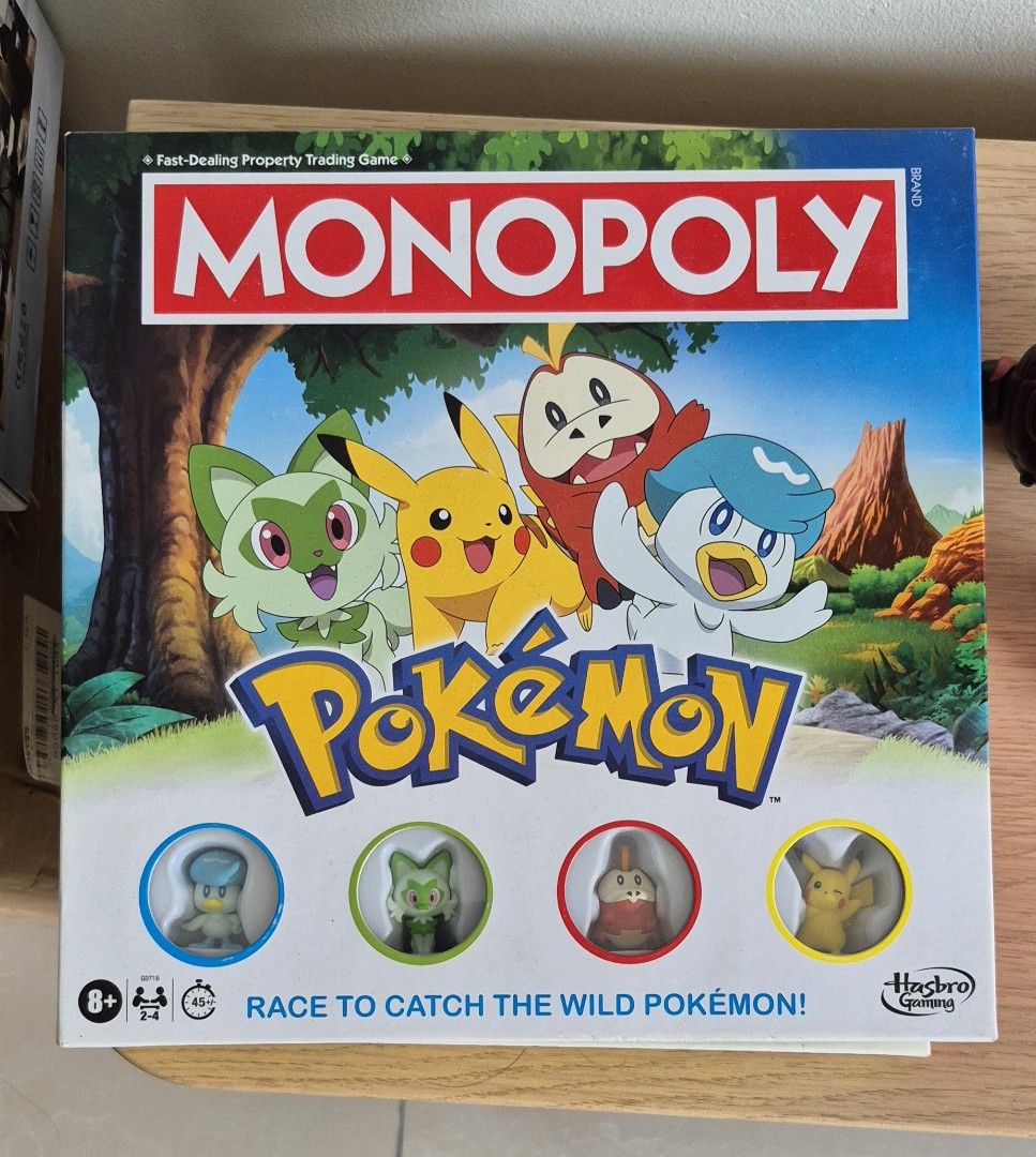 Monopoly: Pokémon Edition Board Game, Hobbies & Toys, Toys & Games on ...