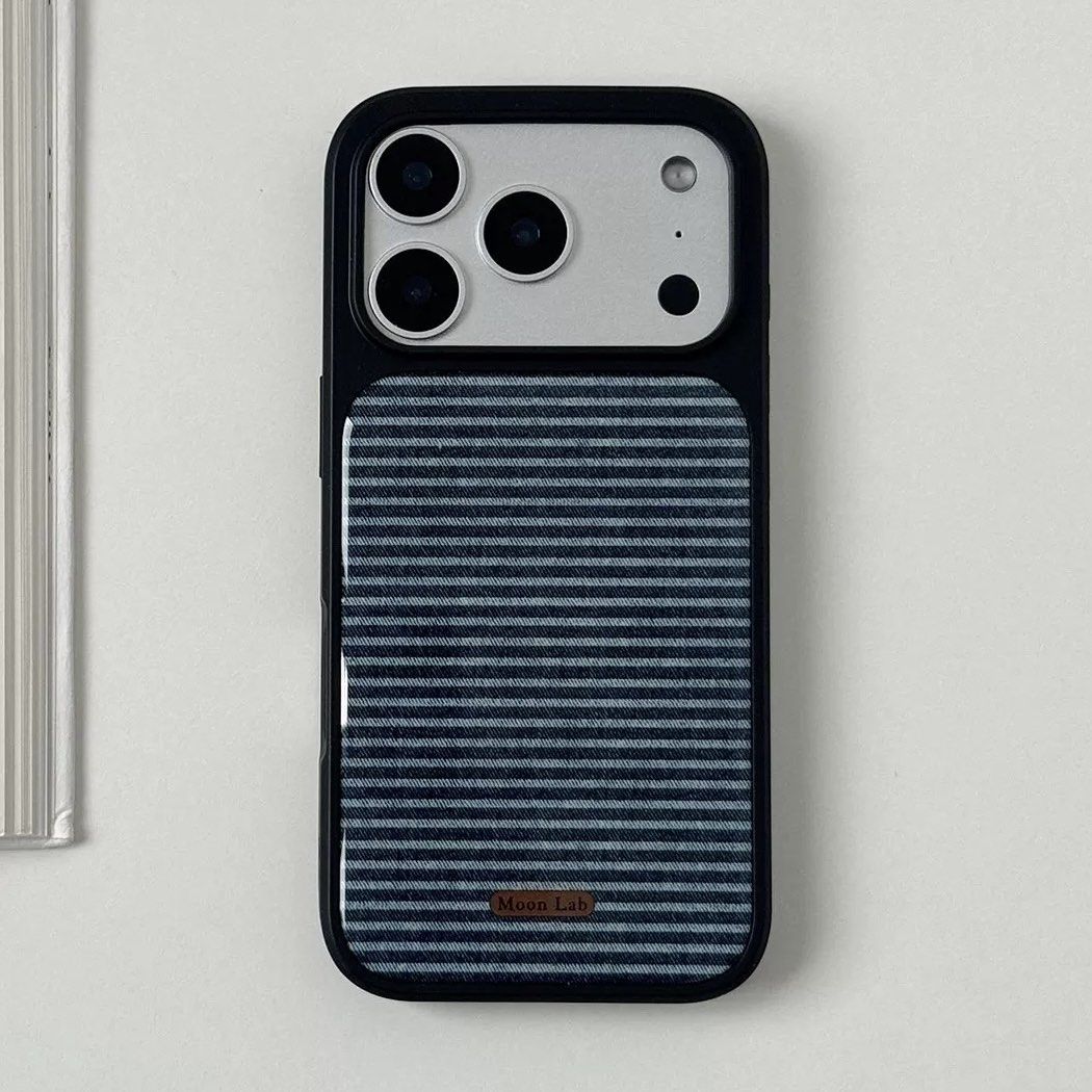Moon Lab Denim Stripe Case for iPhone 17 Pro, Mobile Phones & Gadgets ...