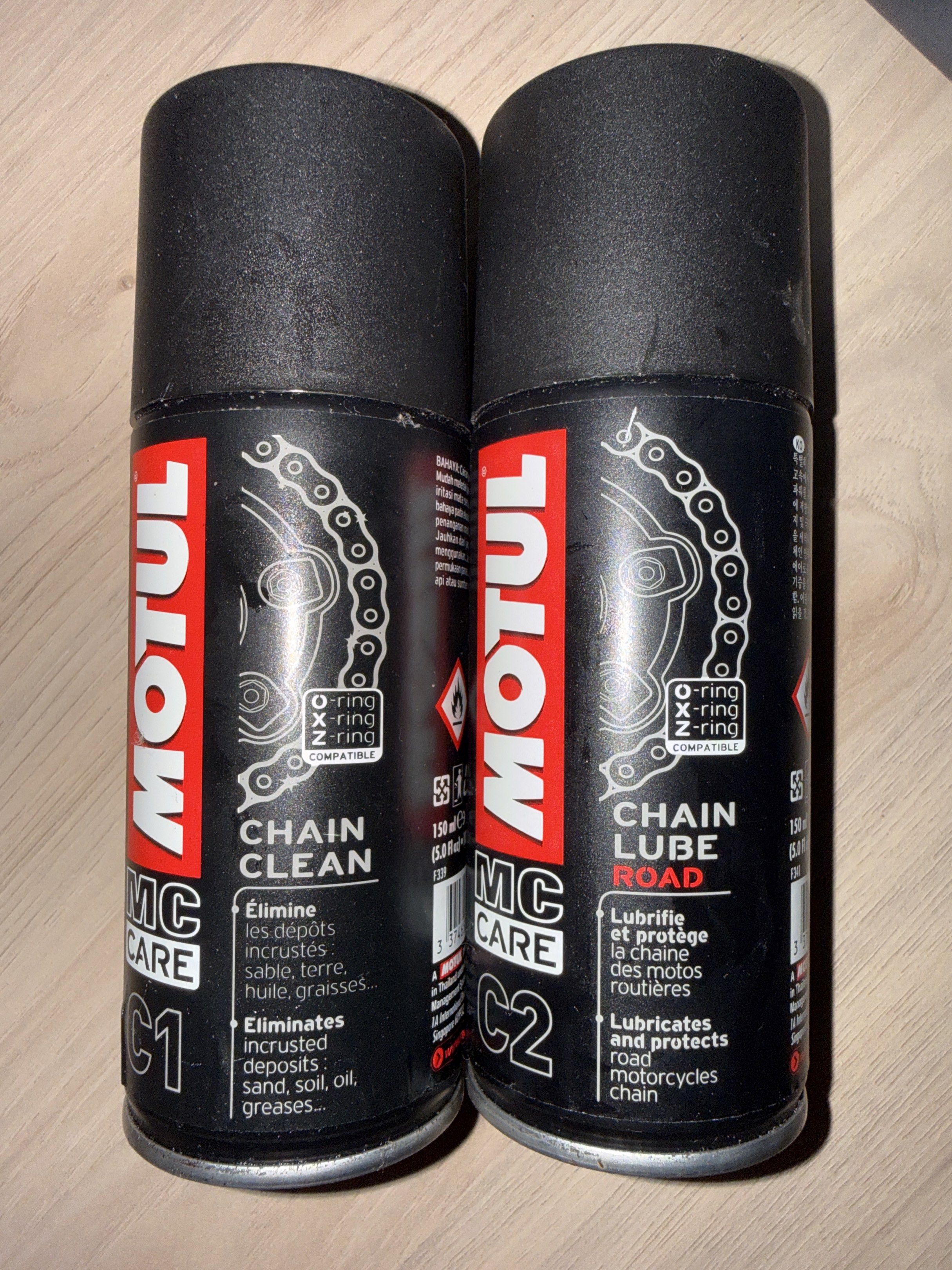 Motul Chain Clean & Chain Lube, Motorcycles, Motorcycle Accessories on ...