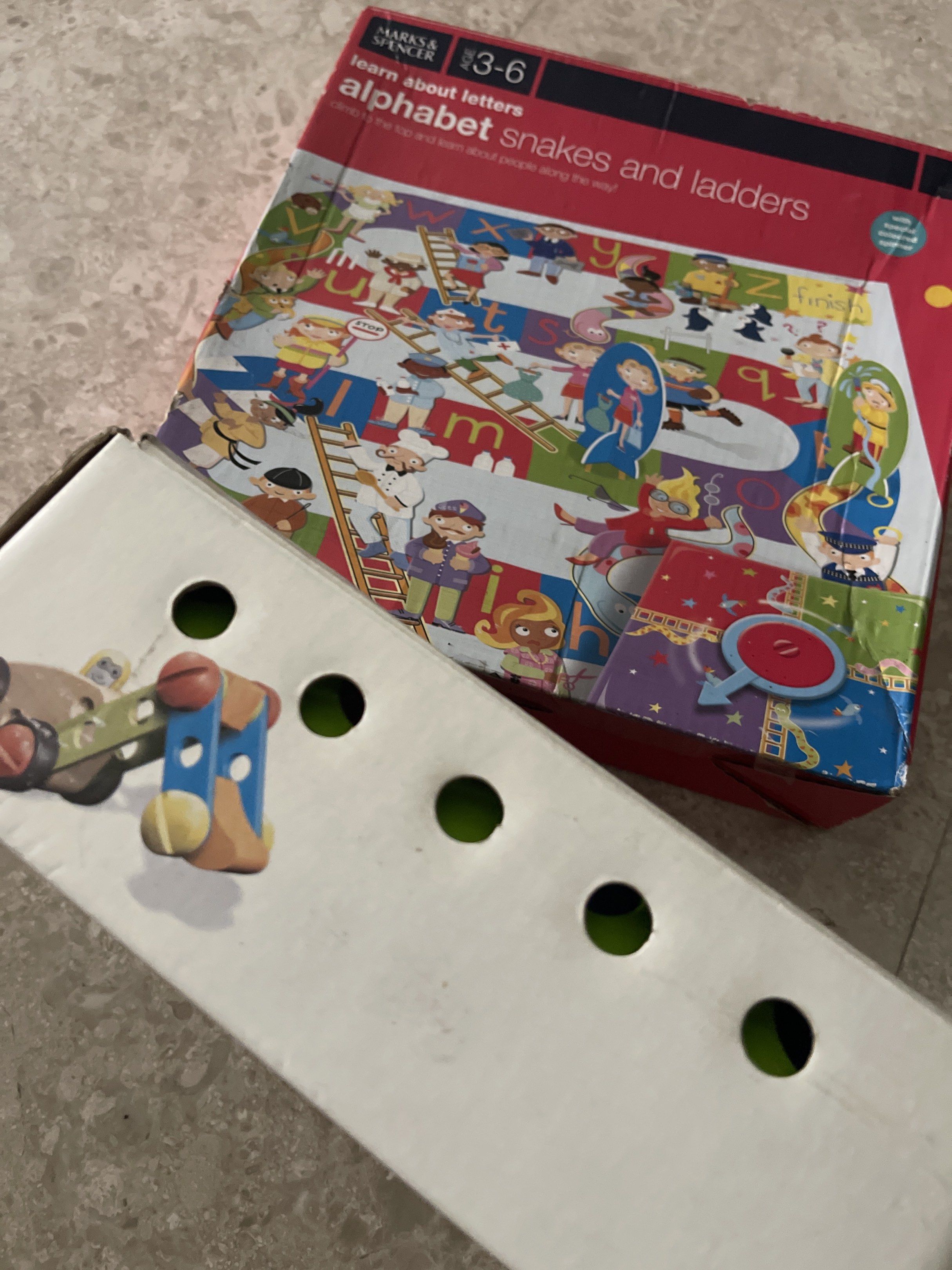 M&S Alphabet Snakes and Ladders & Klappar Toy Set, Hobbies & Toys, Toys ...