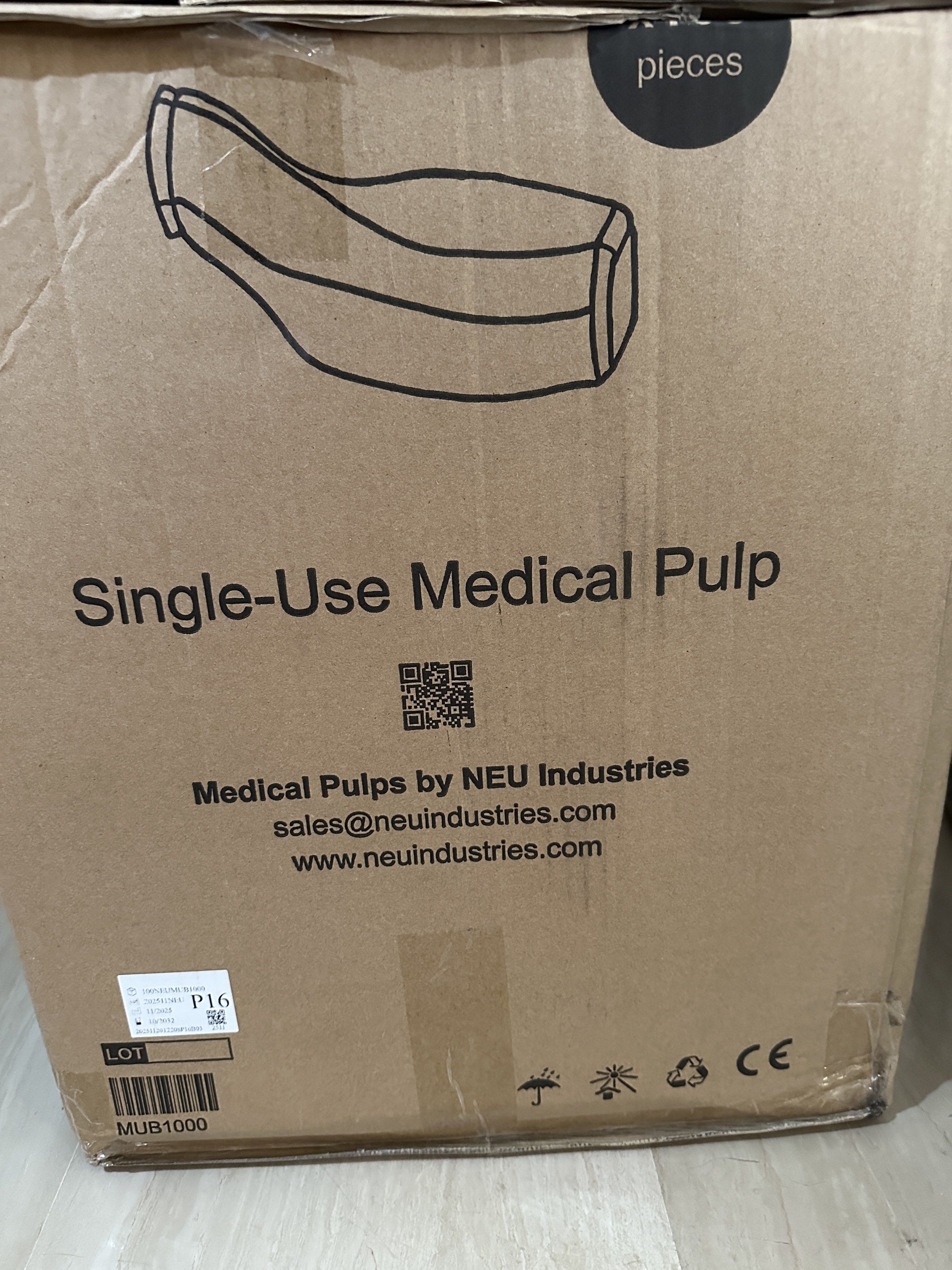 NEU Industries Single-Use Medical Pulp, Health & Nutrition, Medical ...