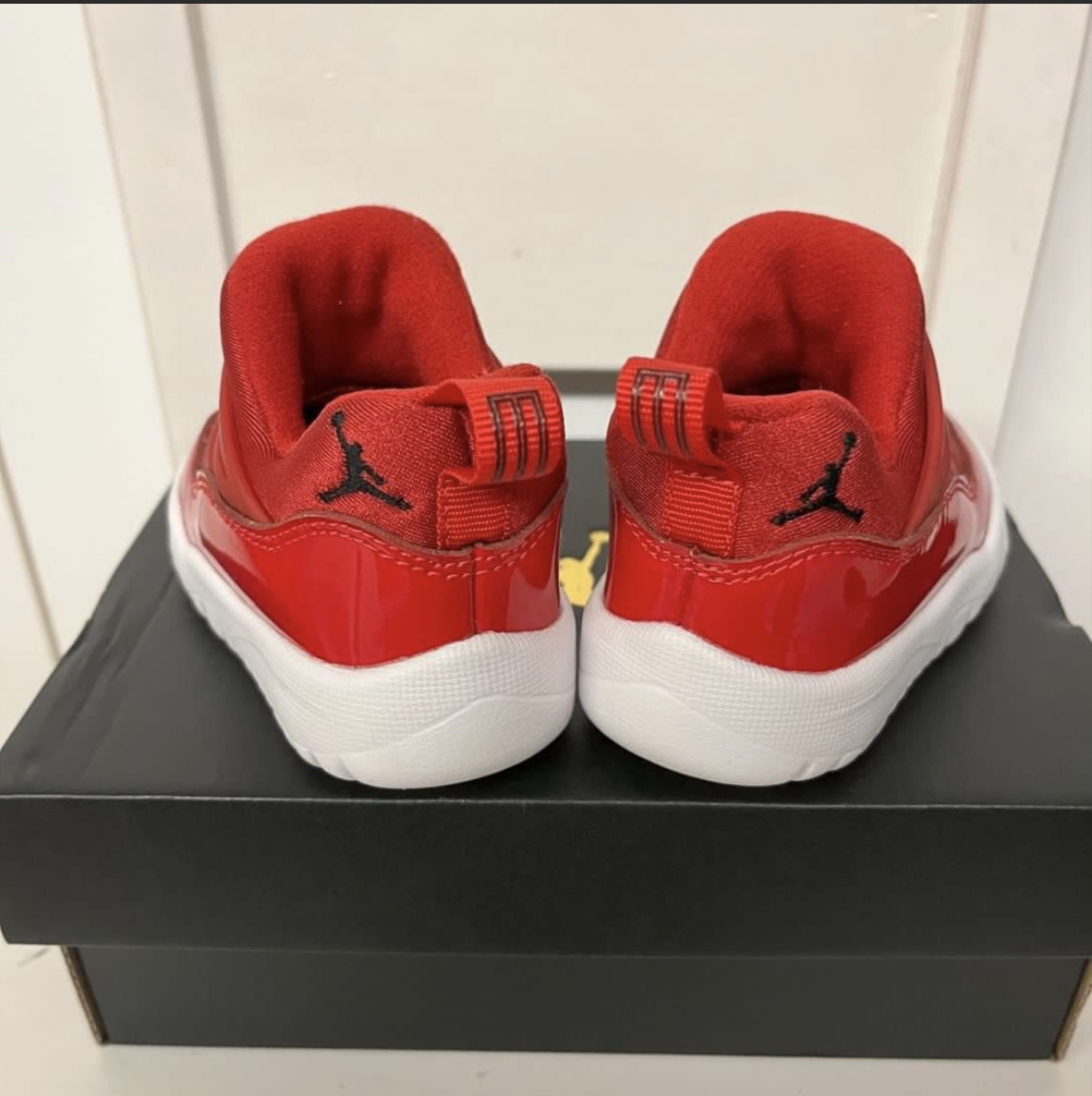 Nike Air Jordan 11 Retro Little Flex TD - Red, Babies & Kids, Babies ...
