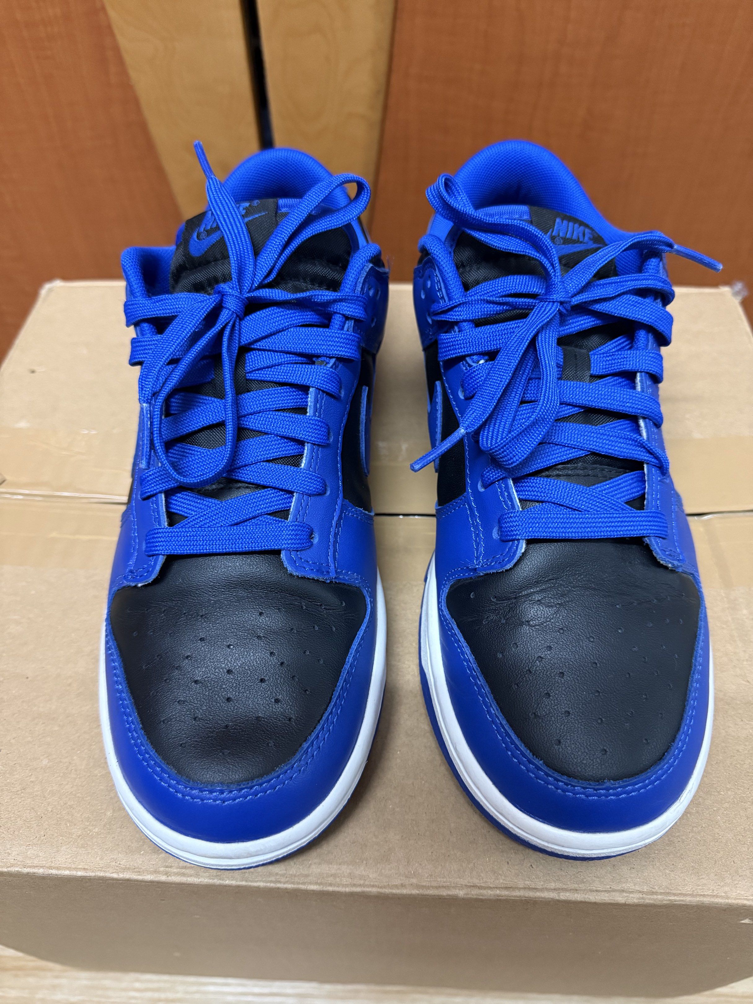 Nike Dunk Low Retro - Black/Hyper Cobalt, Men's Fashion, Footwear ...