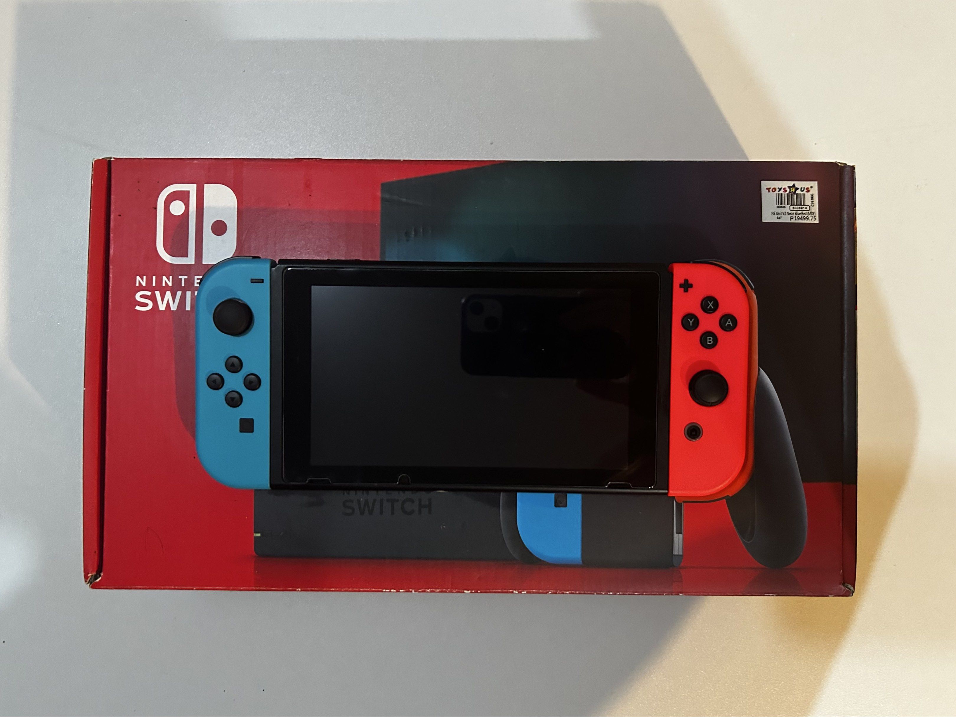 Nintendo Switch Console - V2 w/ 128gb SD Card, Video Gaming, Video Game ...