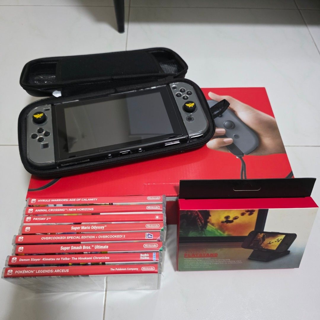 Nintendo Switch Console with Games Bundle, Video Gaming, Video Game ...
