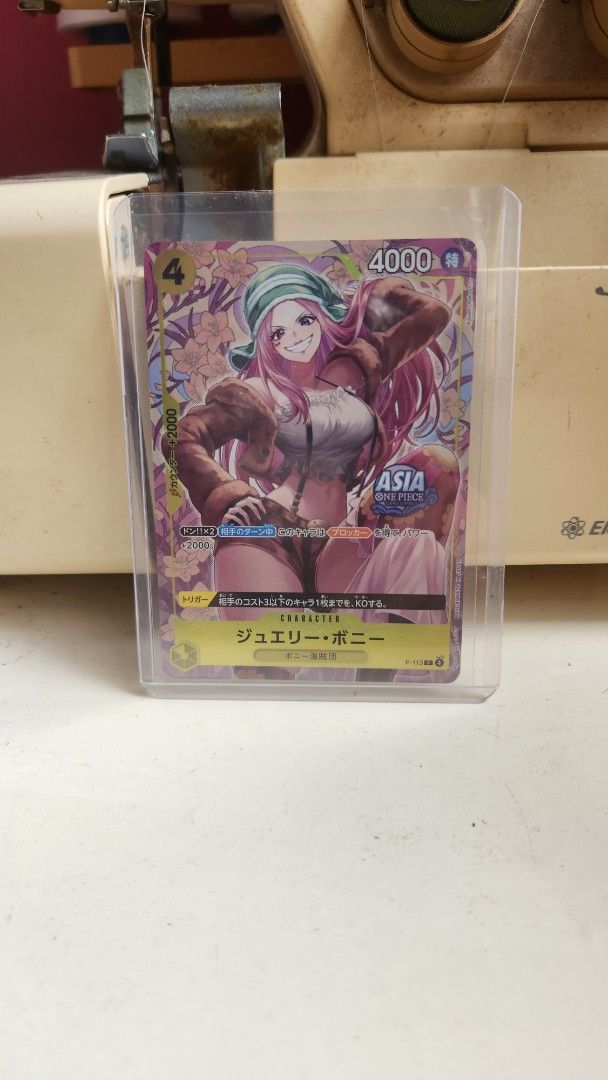 One Piece Card Game - Jewelry Bonney Asia Exclusive promo, Hobbies ...