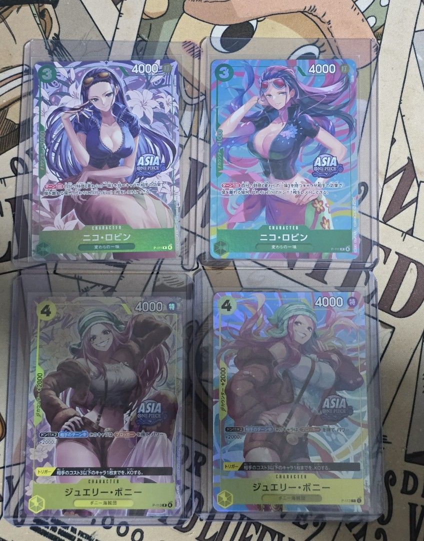 One Piece Card Game - Nico Robin & Jewelry Bonney Cards, Hobbies & Toys ...