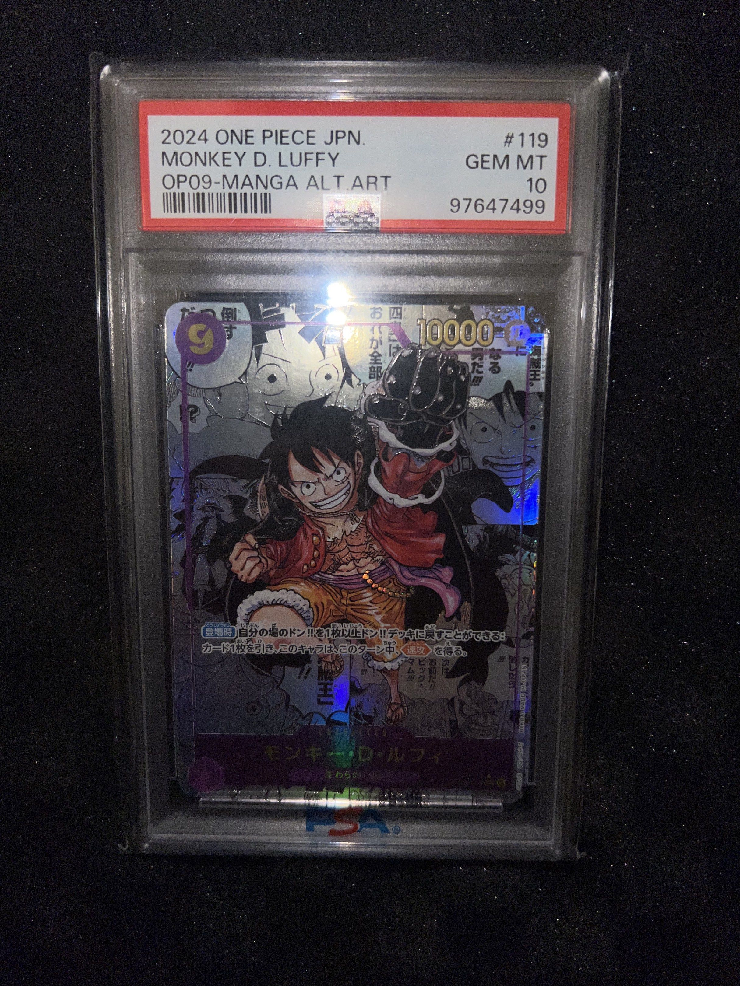 One Piece Monkey D. Luffy Manga Alt Art PSA 10, Hobbies & Toys, Toys ...
