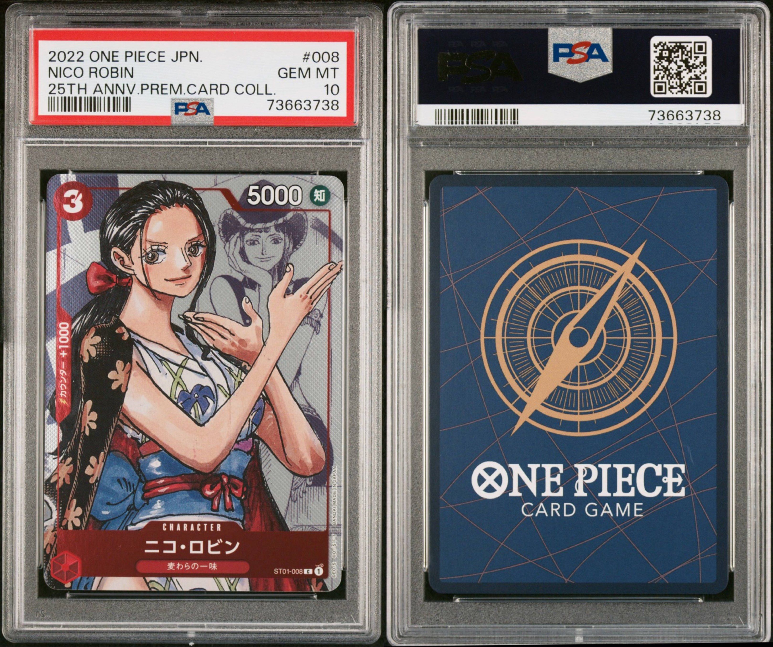 One Piece Nico Robin 25th Anniversary PSA 10, Hobbies & Toys, Toys ...