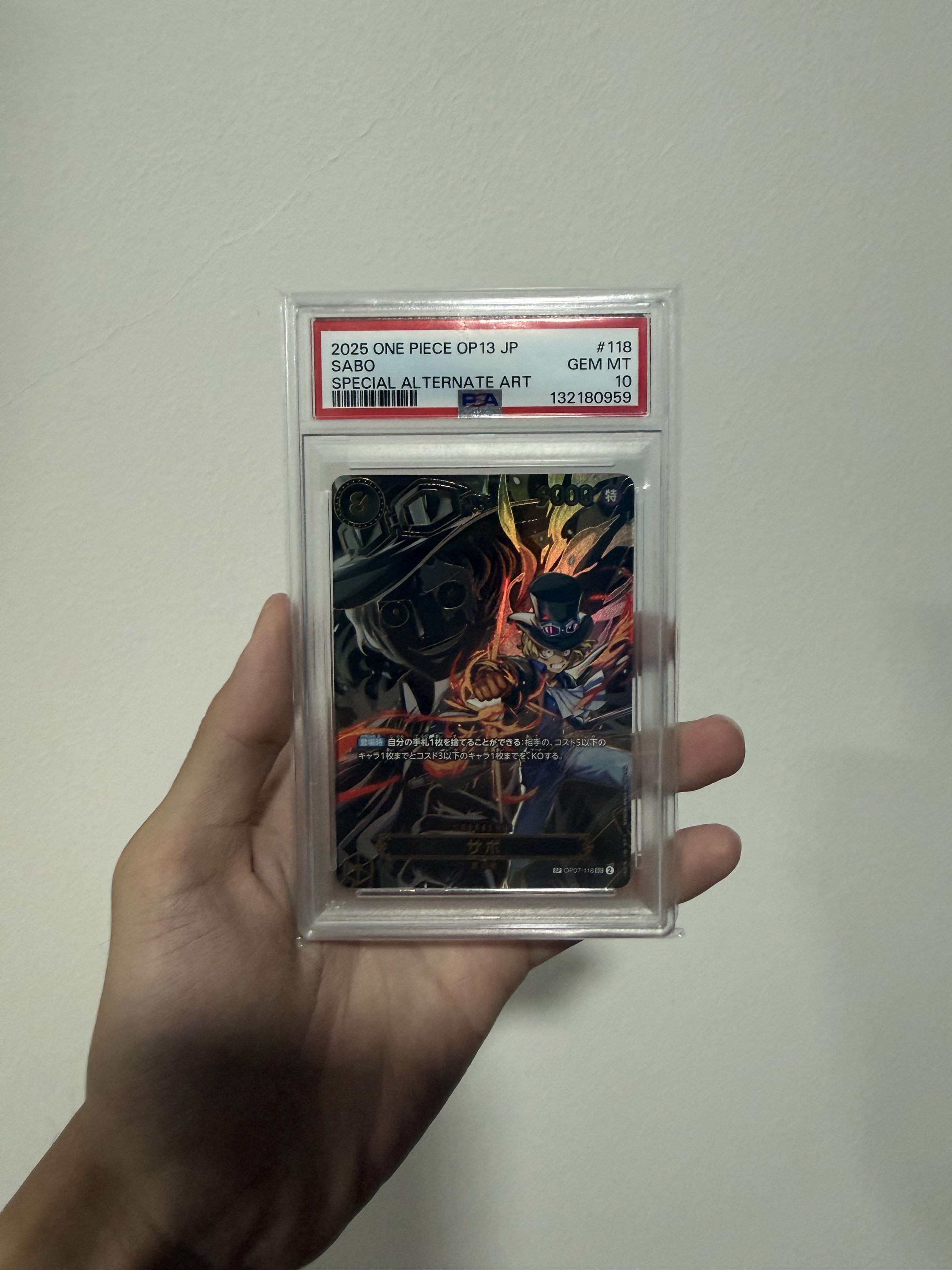 One Piece OP13 JP Sabo Special Alternate Art PSA 10, Hobbies & Toys ...