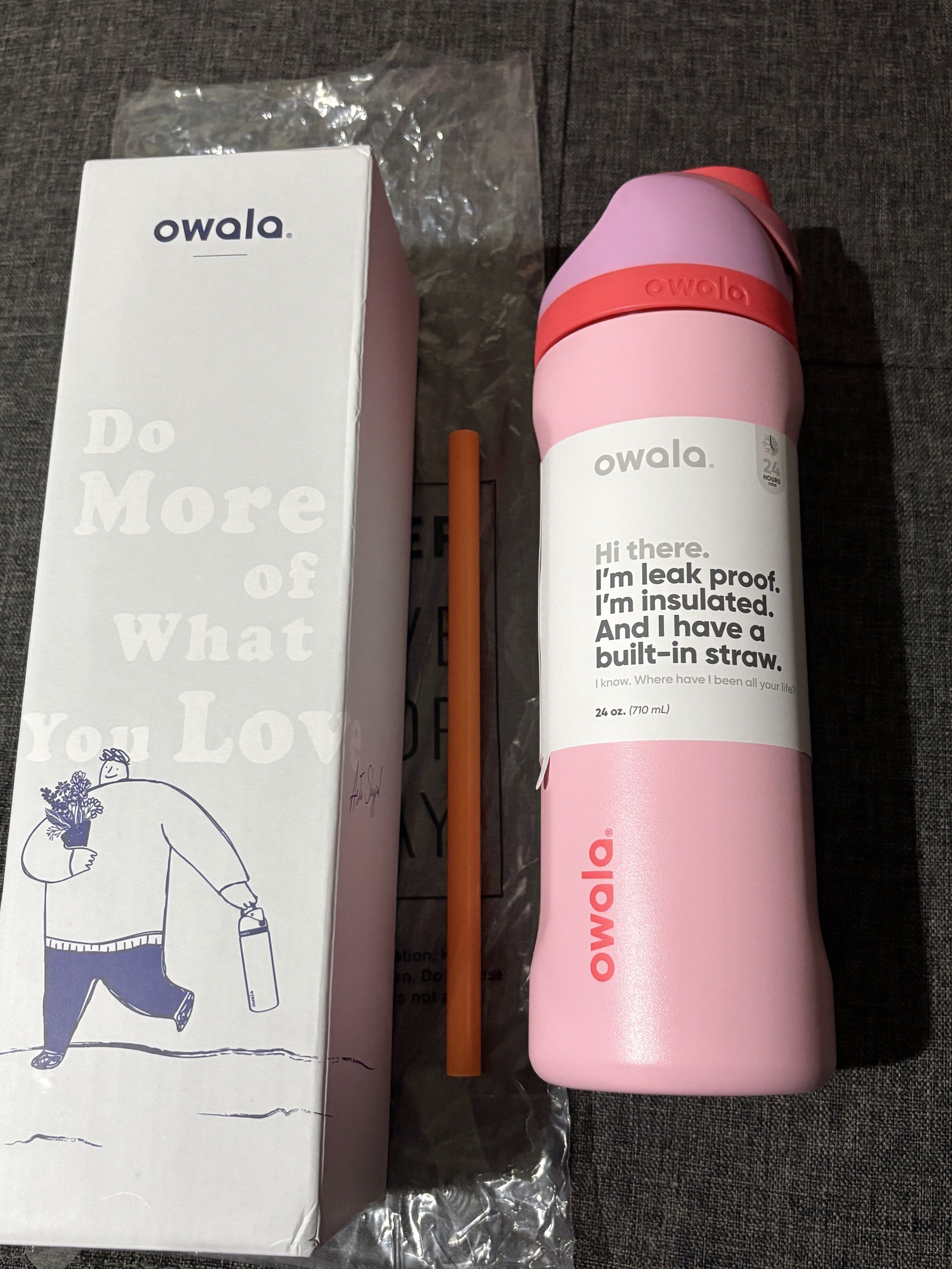 Owala FreeSip Insulated Water Bottle - 24oz, Furniture & Home Living ...