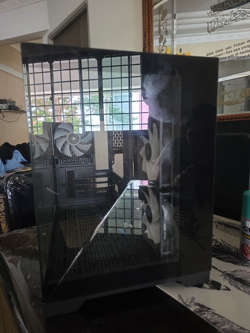 PC Case after shock with Fans - Black, Computers & Tech, Parts ...