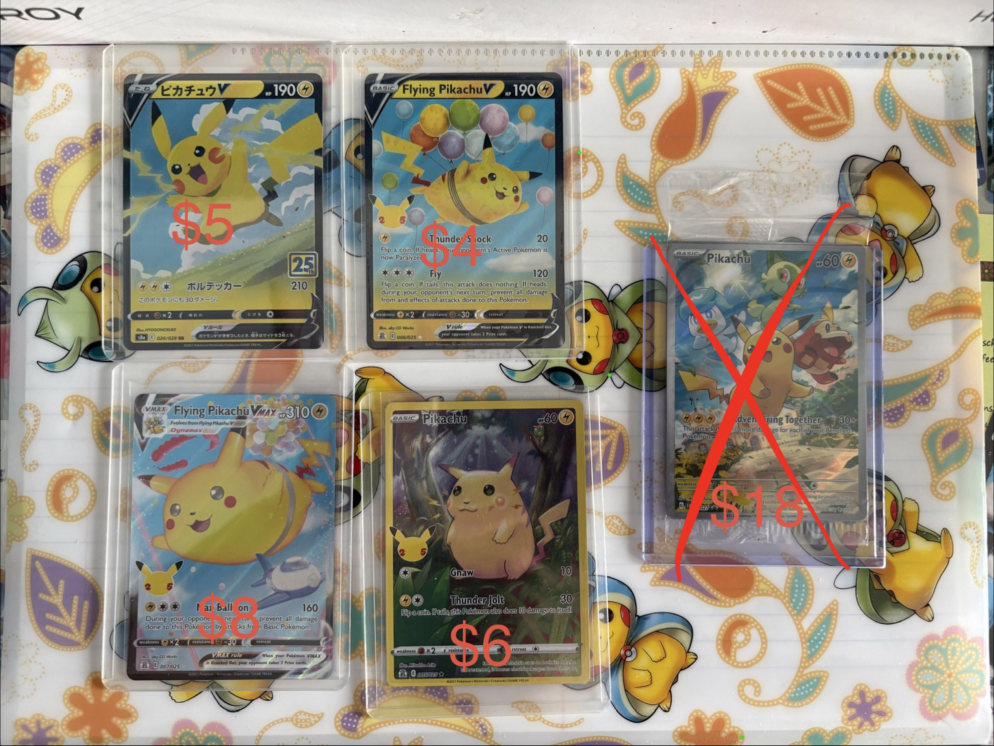 Pikachu Pokemon Cards - Various, Hobbies & Toys, Toys & Games on Carousell