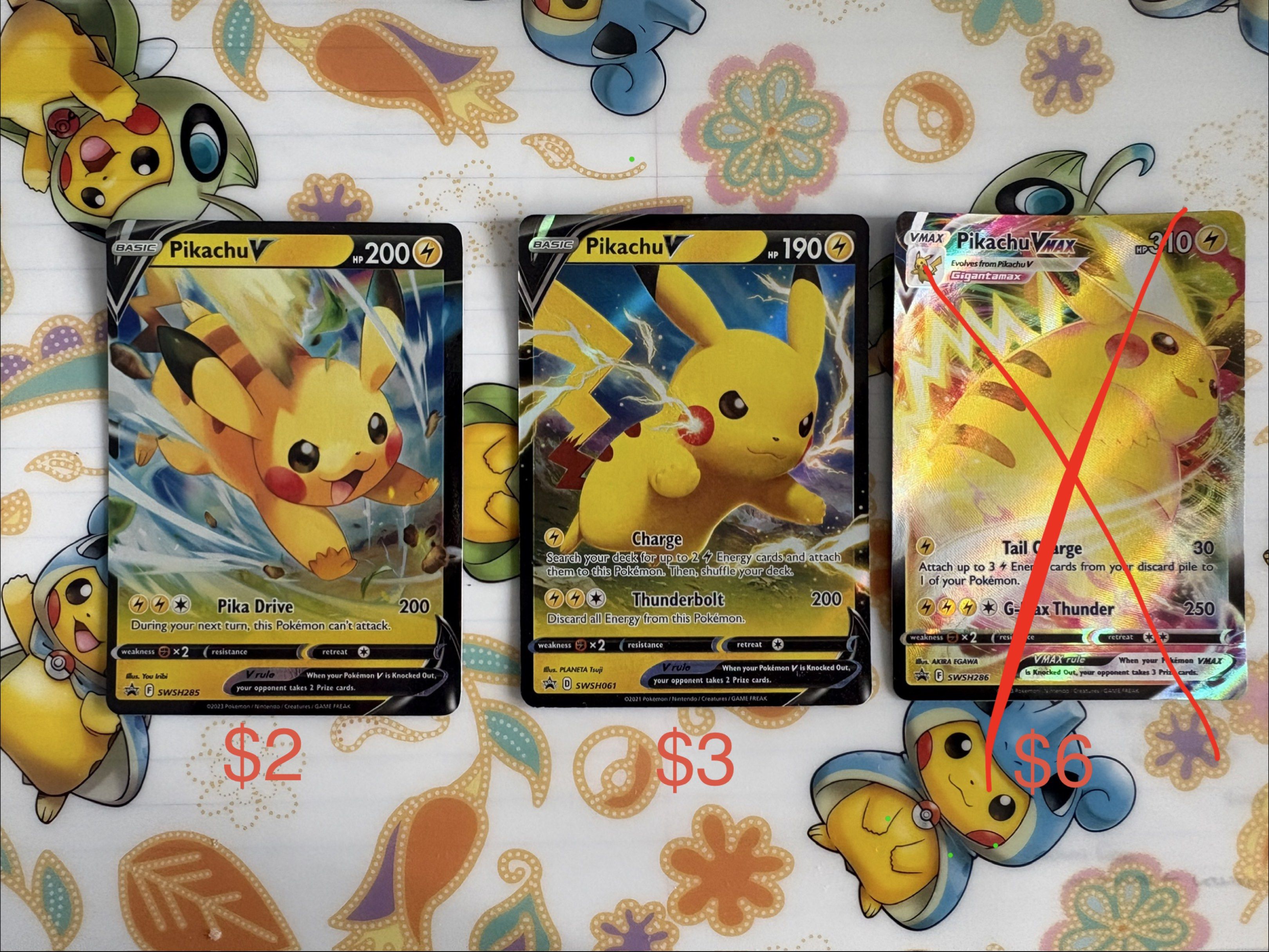 Pikachu Pokemon Cards - Various, Hobbies & Toys, Toys & Games on Carousell