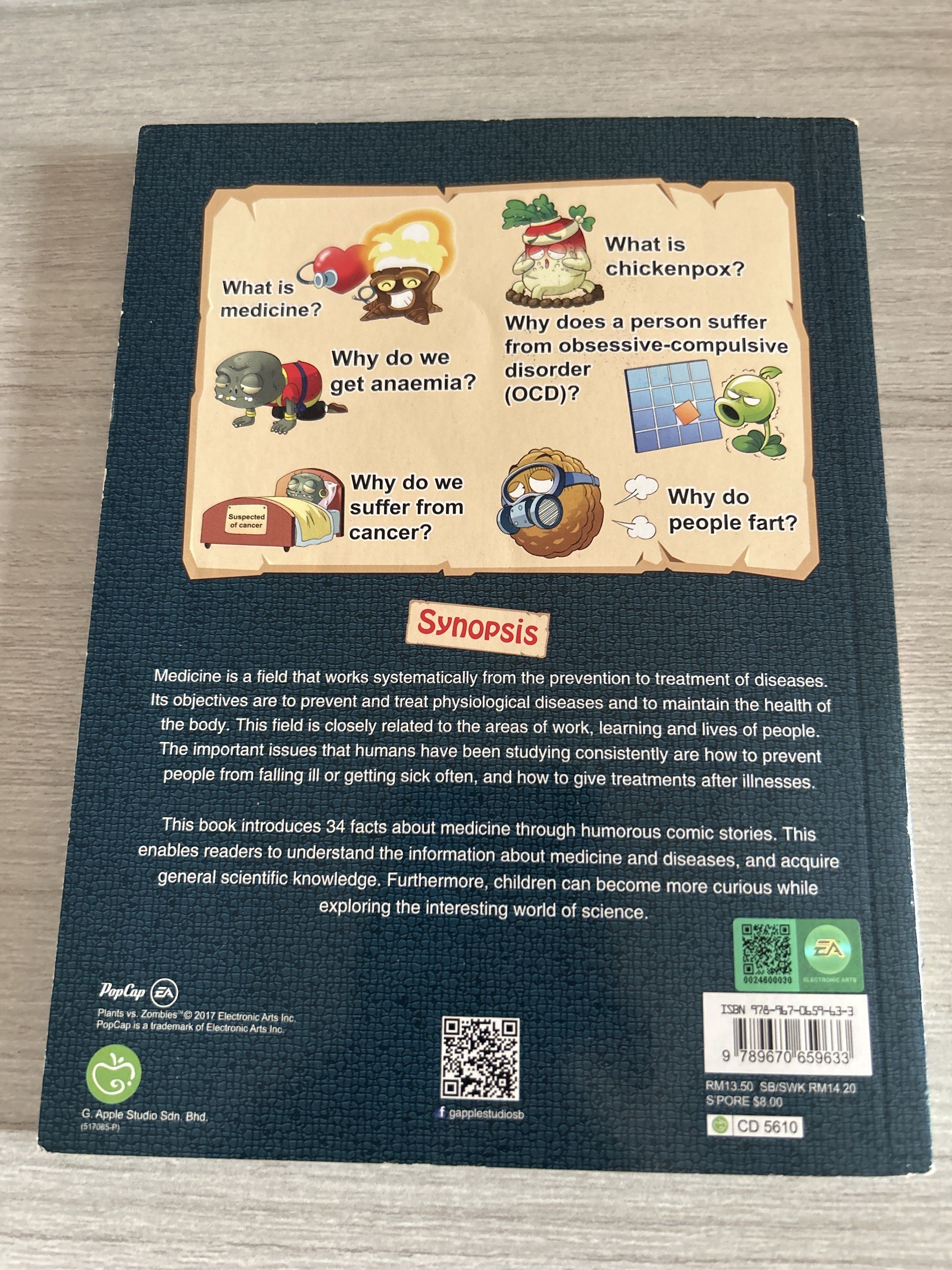 Plants vs Zombies 2 Science Comic Book, Hobbies & Toys, Books ...