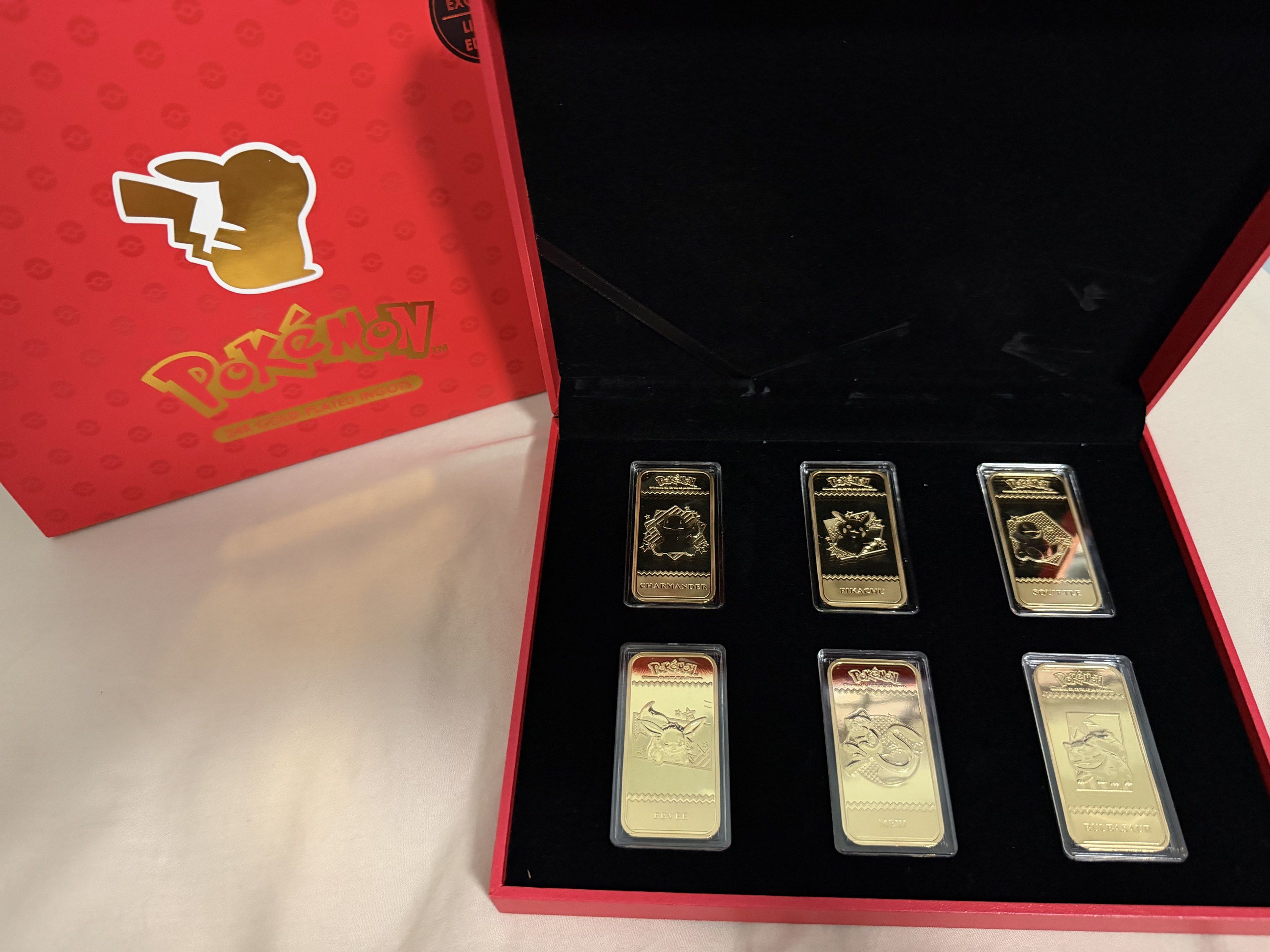 Pokemon 24K Gold-Plated Ingot Set - Limited Edition, Hobbies & Toys ...