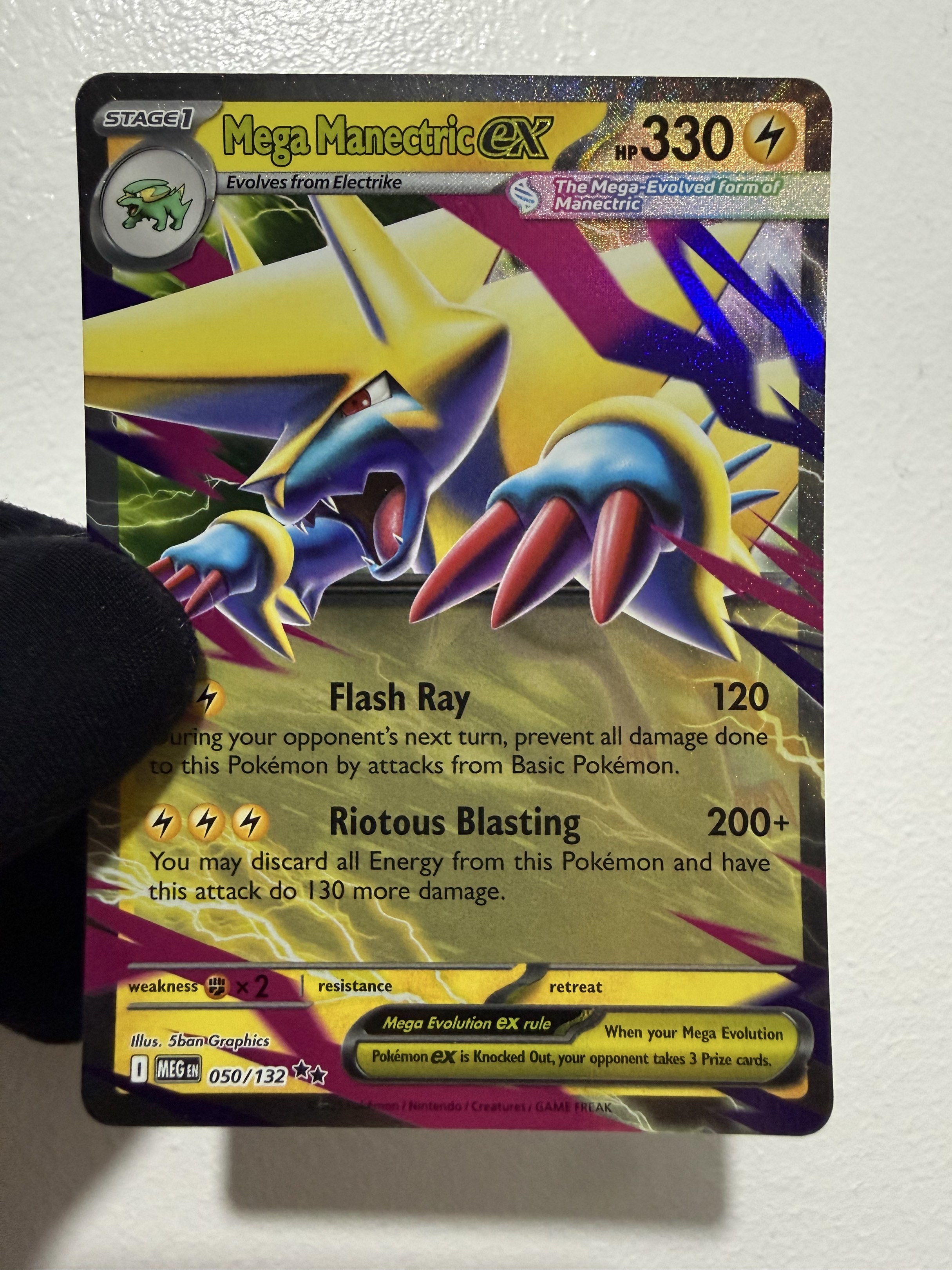 Pokemon Card: Mega Manectric EX [Mega Evolution], Hobbies & Toys, Toys ...