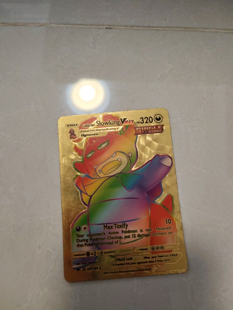 Pokemon Slowking VMAX Gold Card, Hobbies & Toys, Toys & Games on Carousell