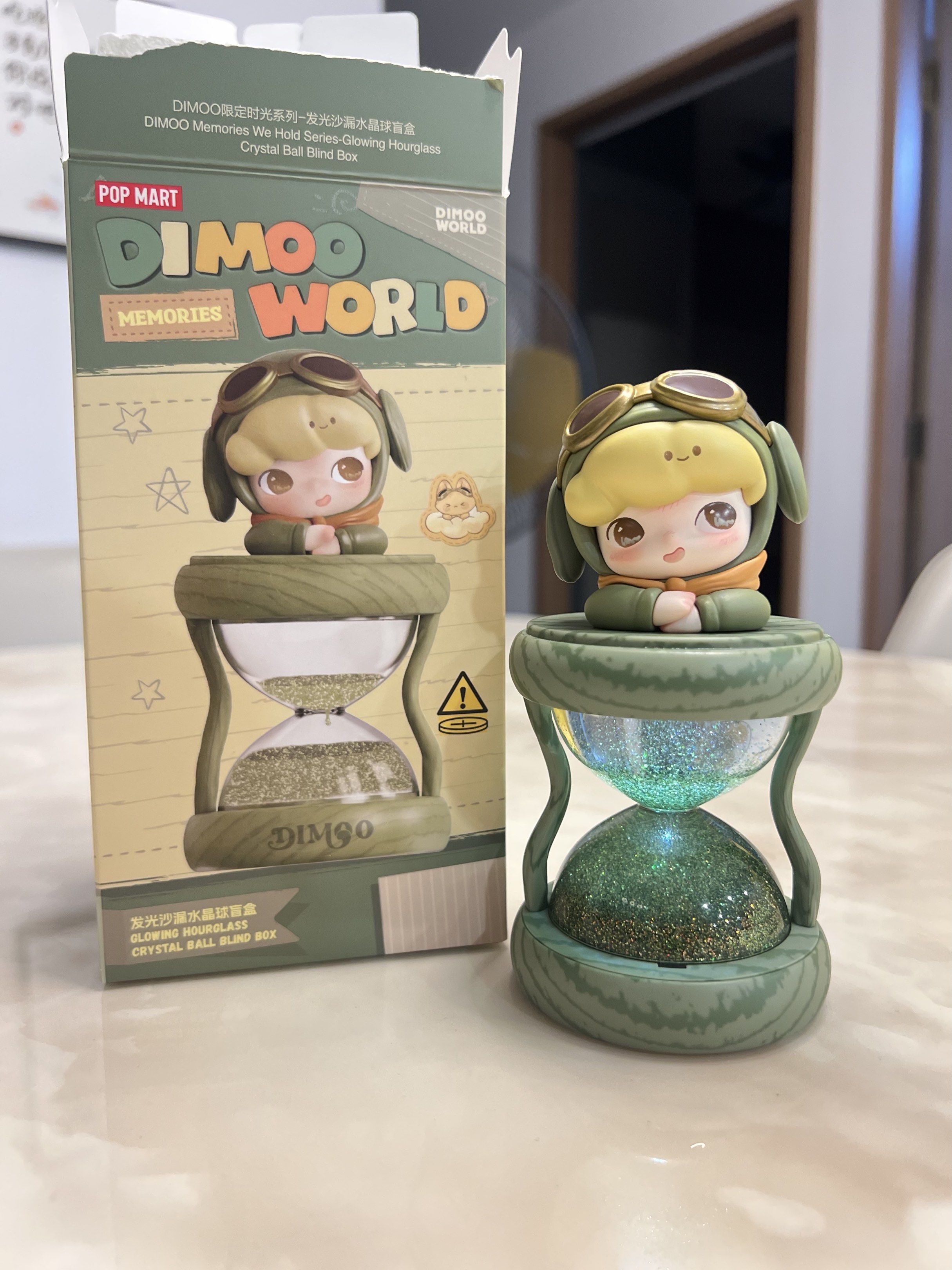 POP MART DIMOO Memories Glowing Hourglass Crystal Ball Blind Box ...