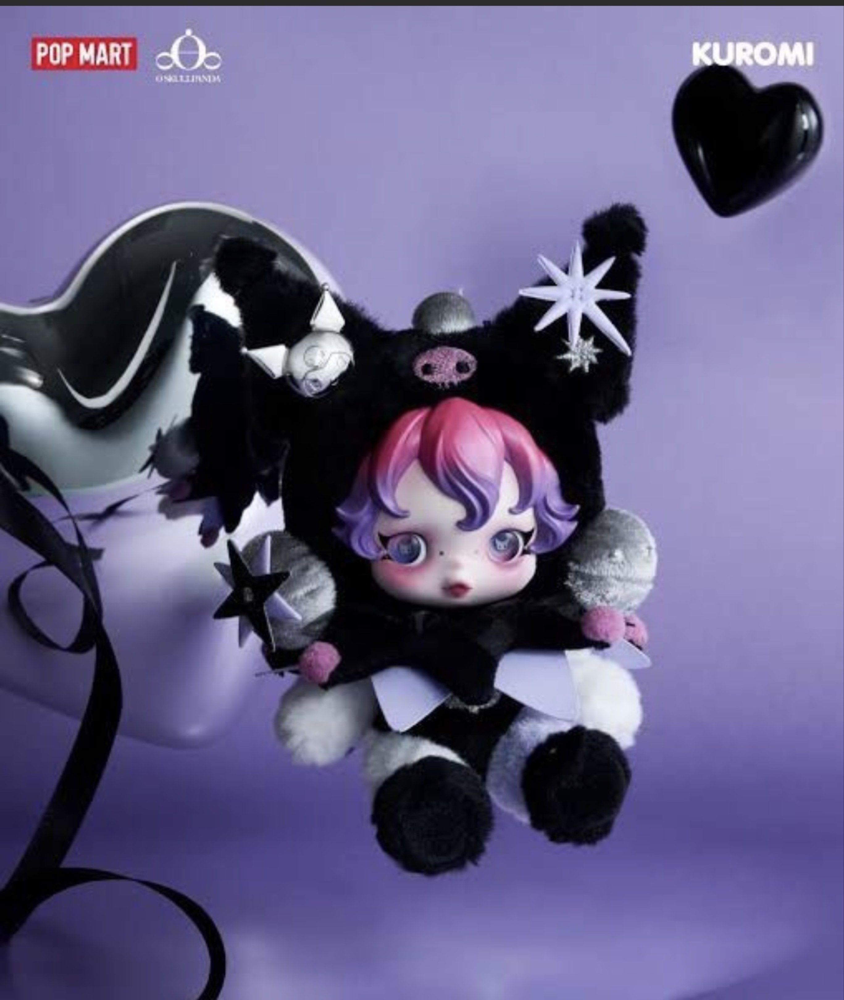 POP MART Skullpanda Kuromi plush, Hobbies & Toys, Toys & Games on Carousell