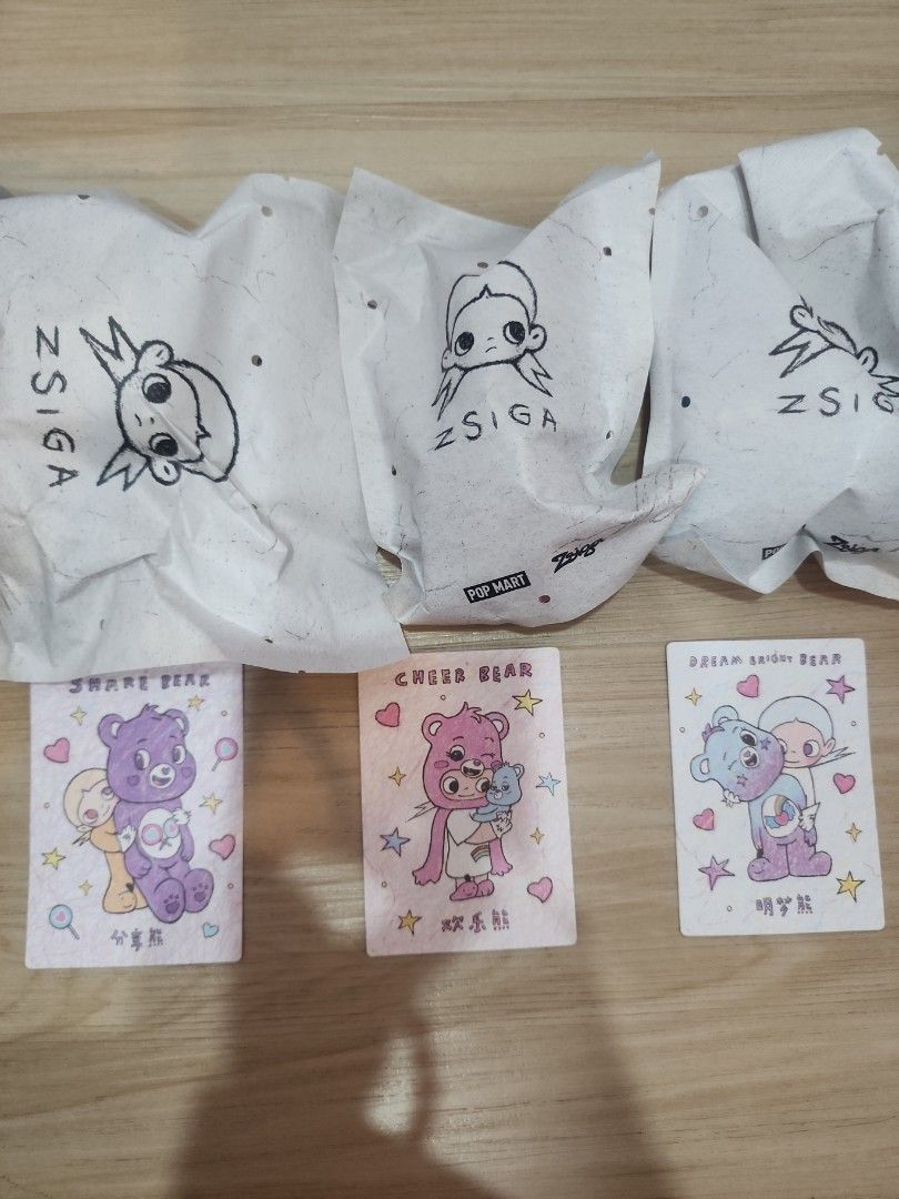 POP MART Zsiga x Care Bears Blind Box Figures, Hobbies & Toys, Toys ...