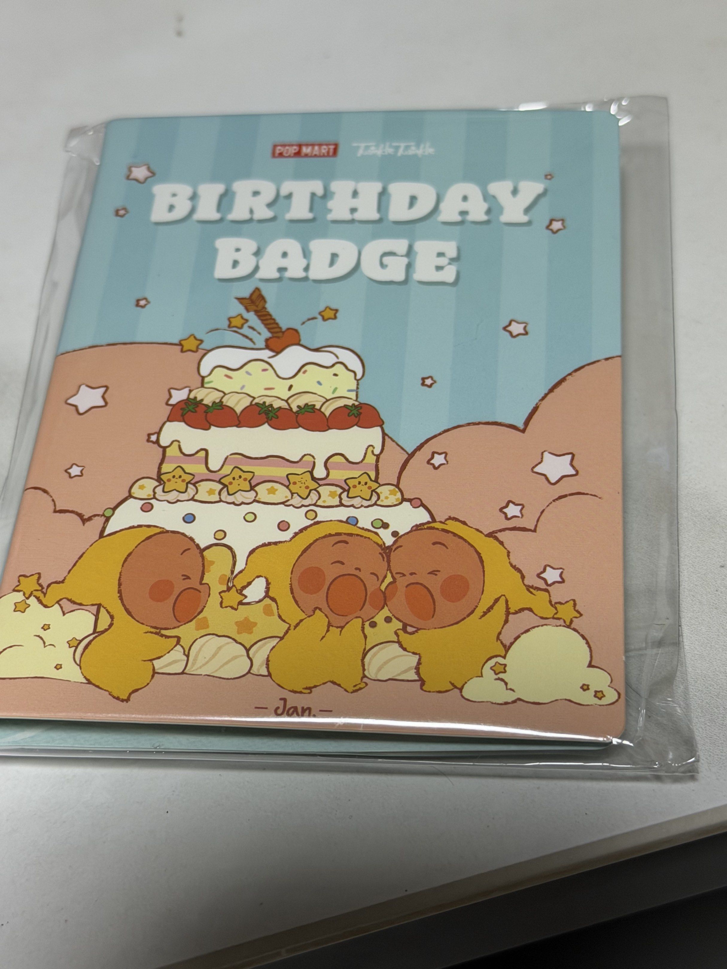 Popmart Birthday Badge (Popmart China), Hobbies & Toys, Toys & Games on ...