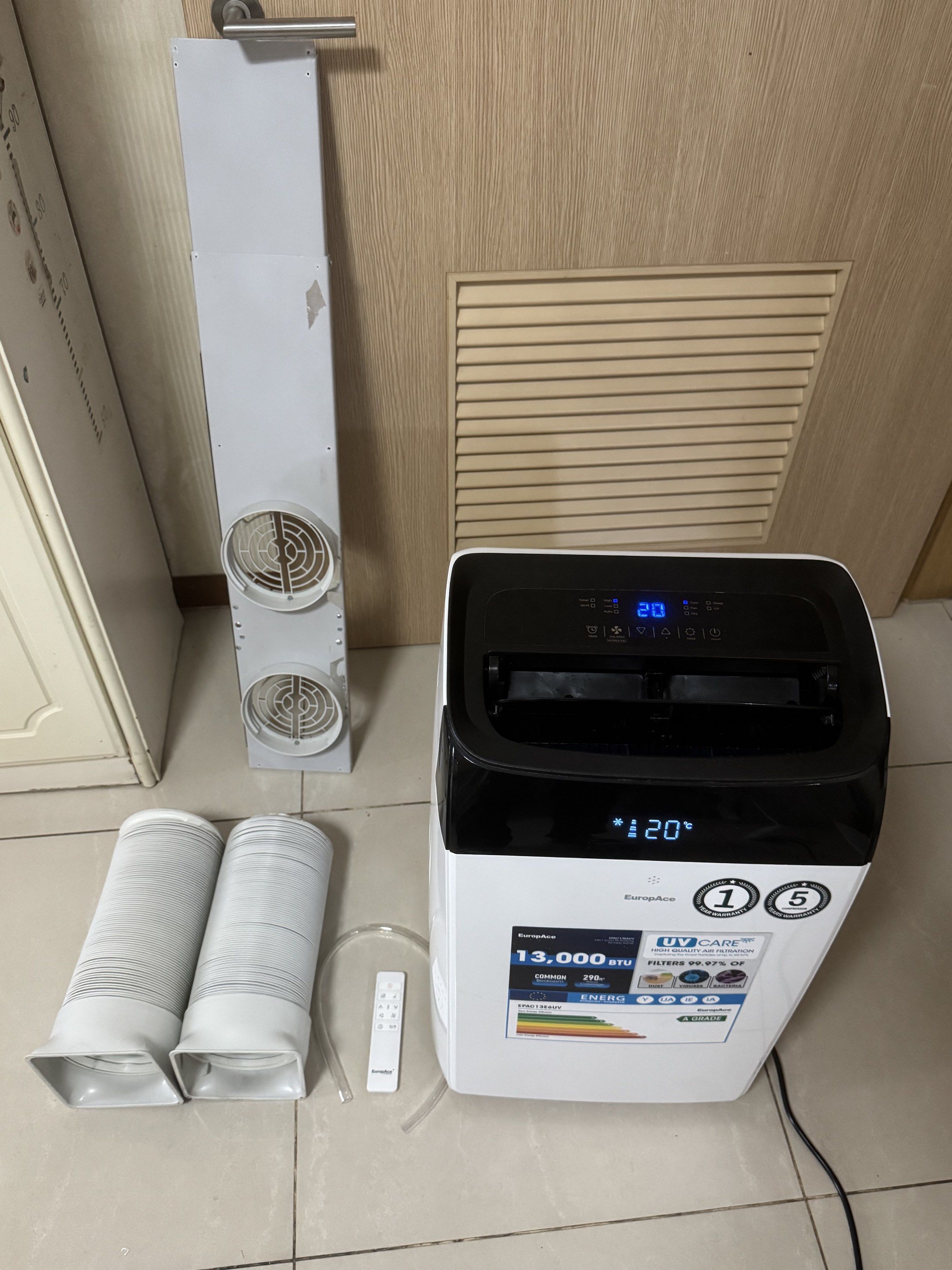 Portable Aircon EuropAce (2025 new model) 13000BTU Portable Air ...