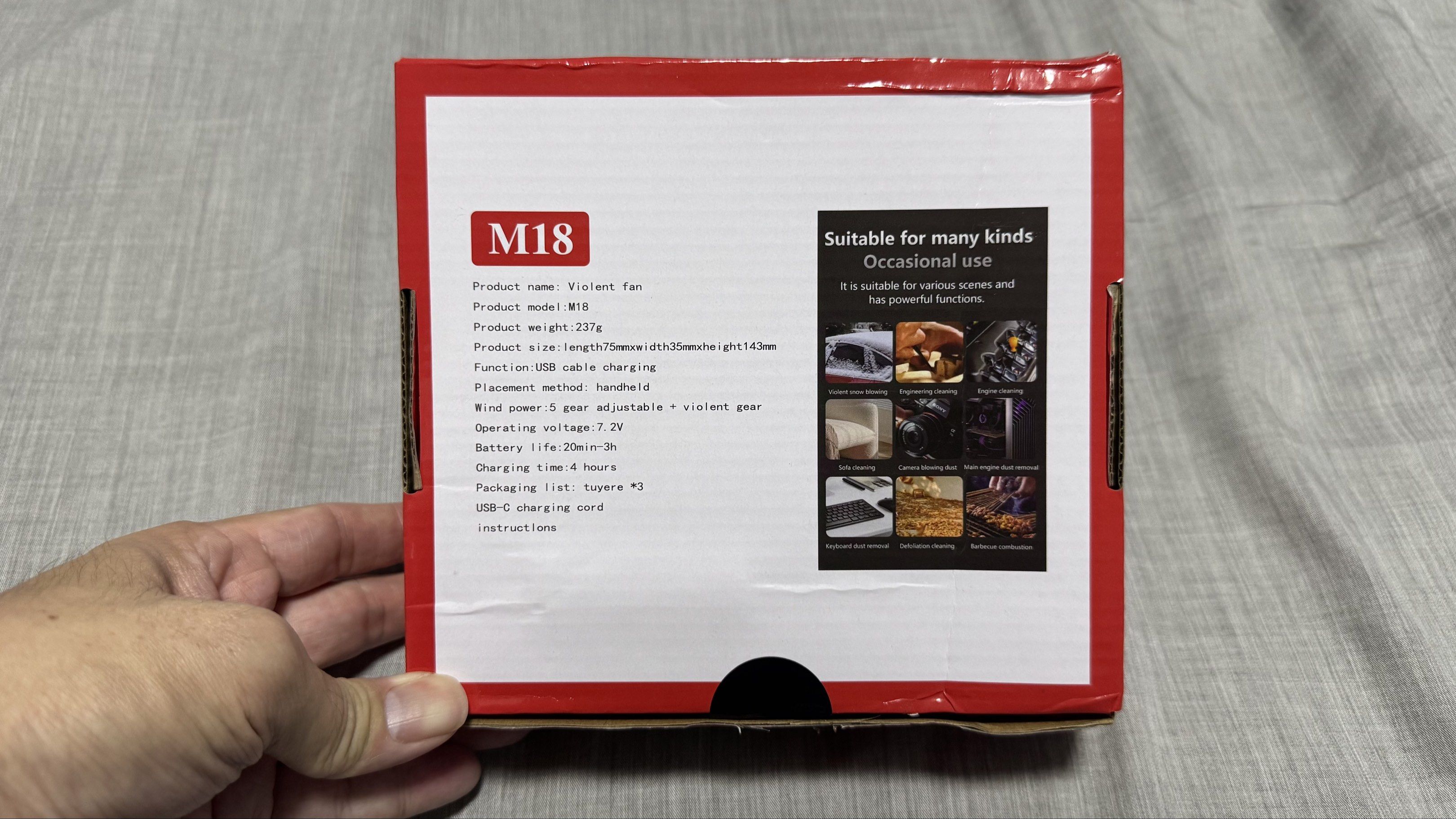 Portable Violent Fan - Handheld and Portable, Furniture & Home Living ...