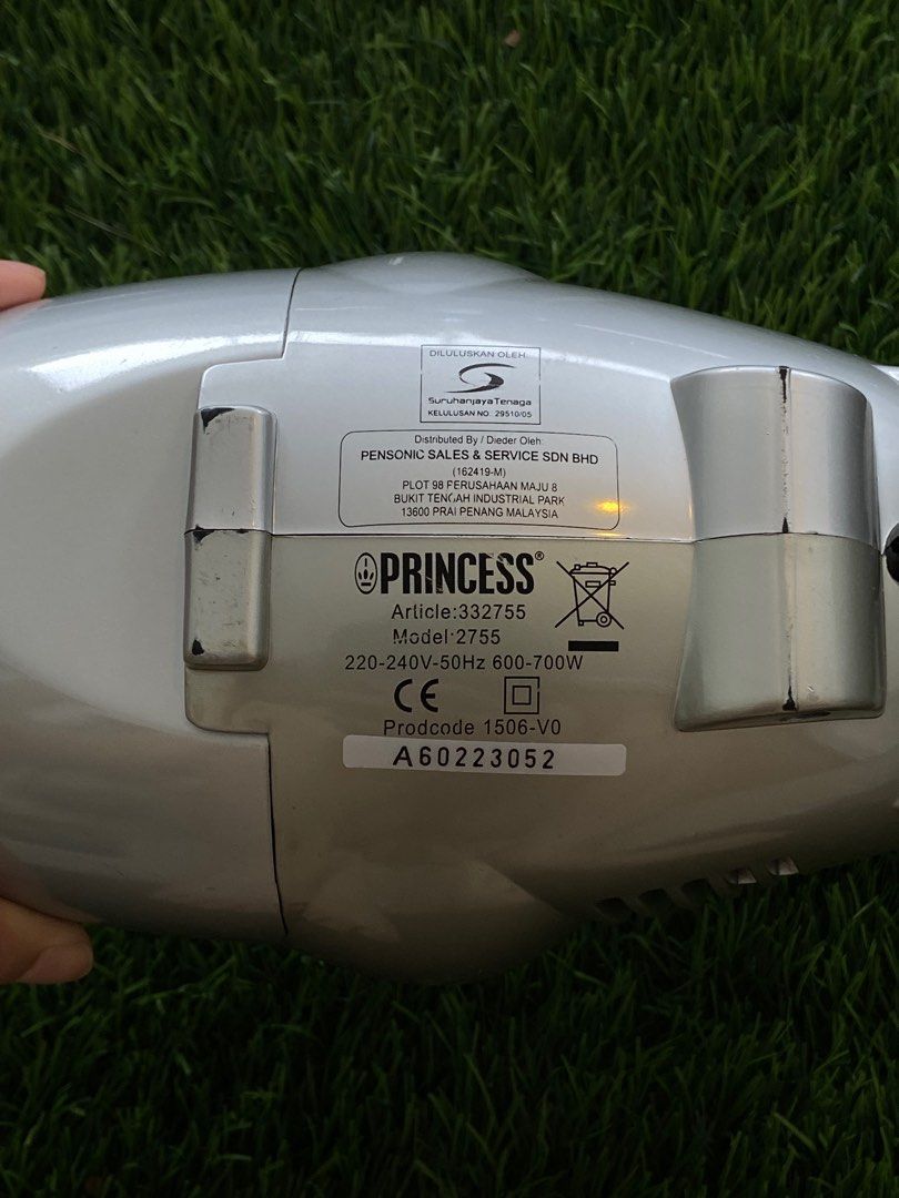 Powerful Princess Turbo Tiger Portable Handheld Vacuum (Model #332757 ...