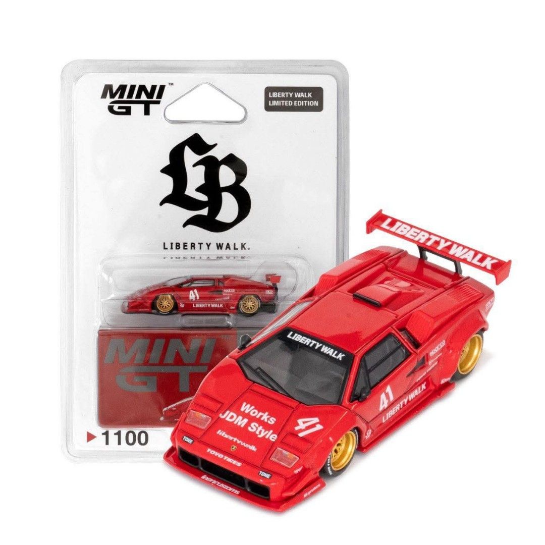 [Pre-Order] MINI GT >1100 Lamborghini Countach LB-WORKS Red Exclusive ...
