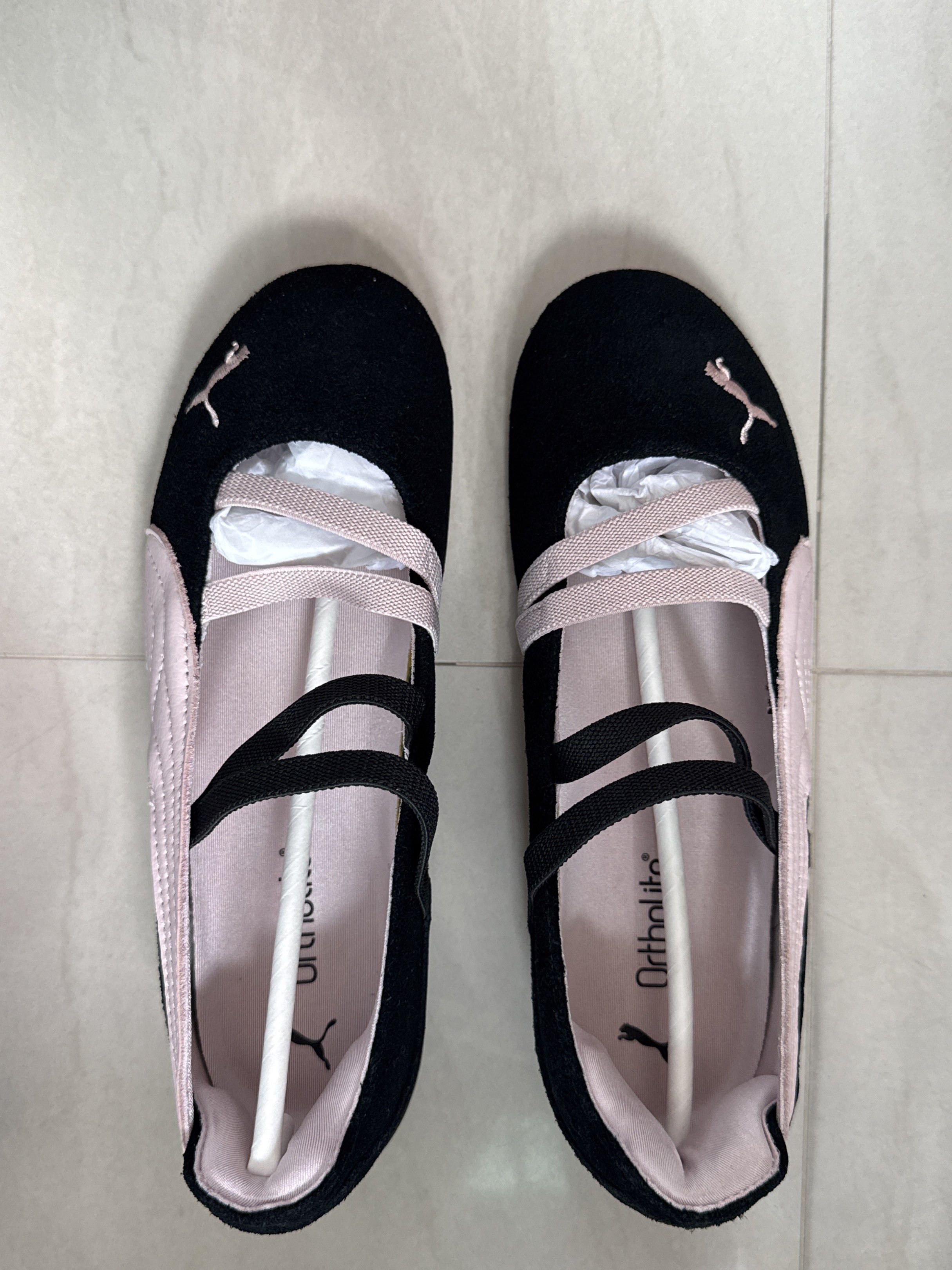 Puma Speedcat Ballet Flats Shoes - Black and Pink, Women's Fashion ...