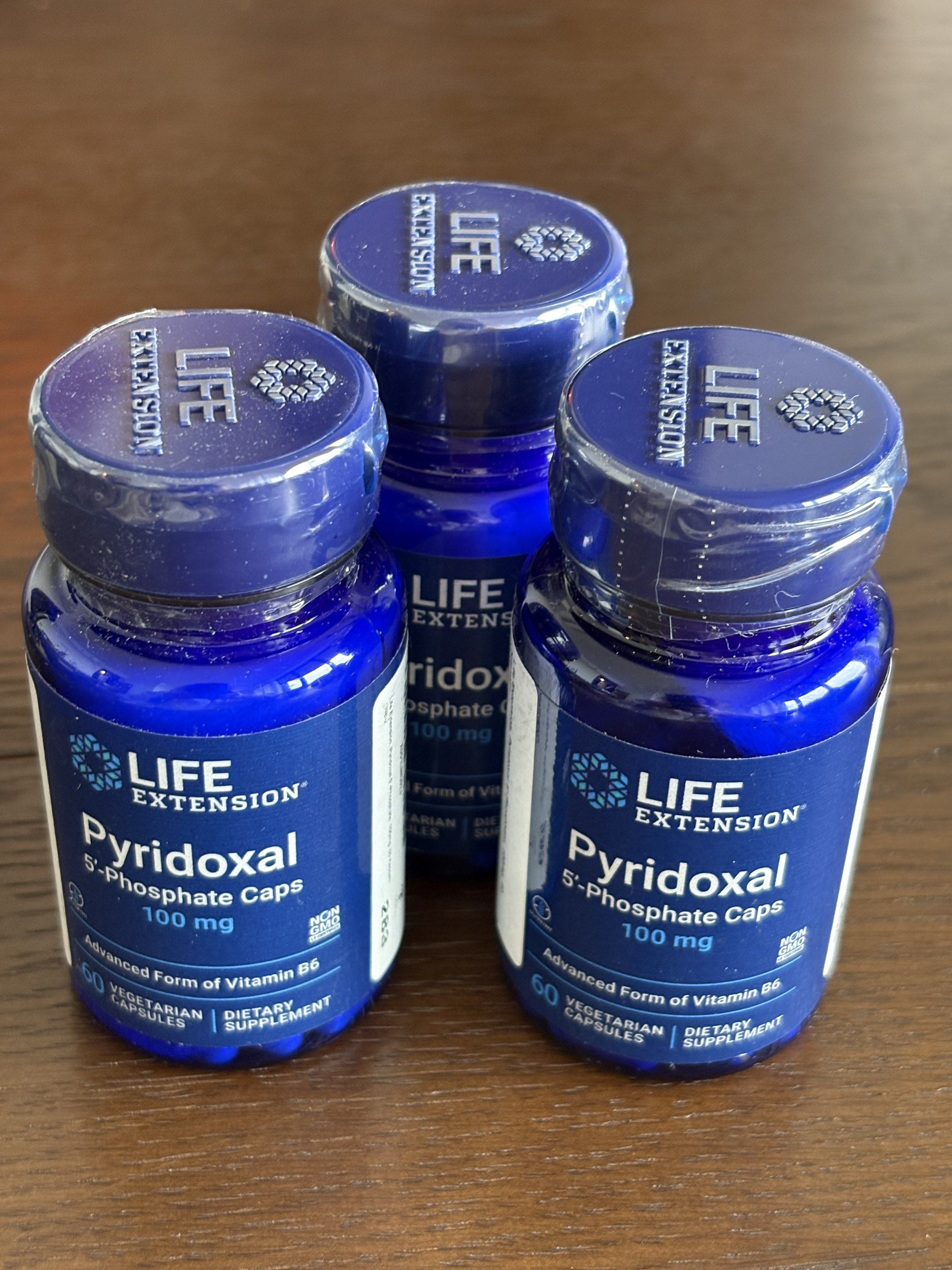 Pyridoxal 5'-Phosphate Caps 100mg Vitamin B6, Health & Nutrition ...