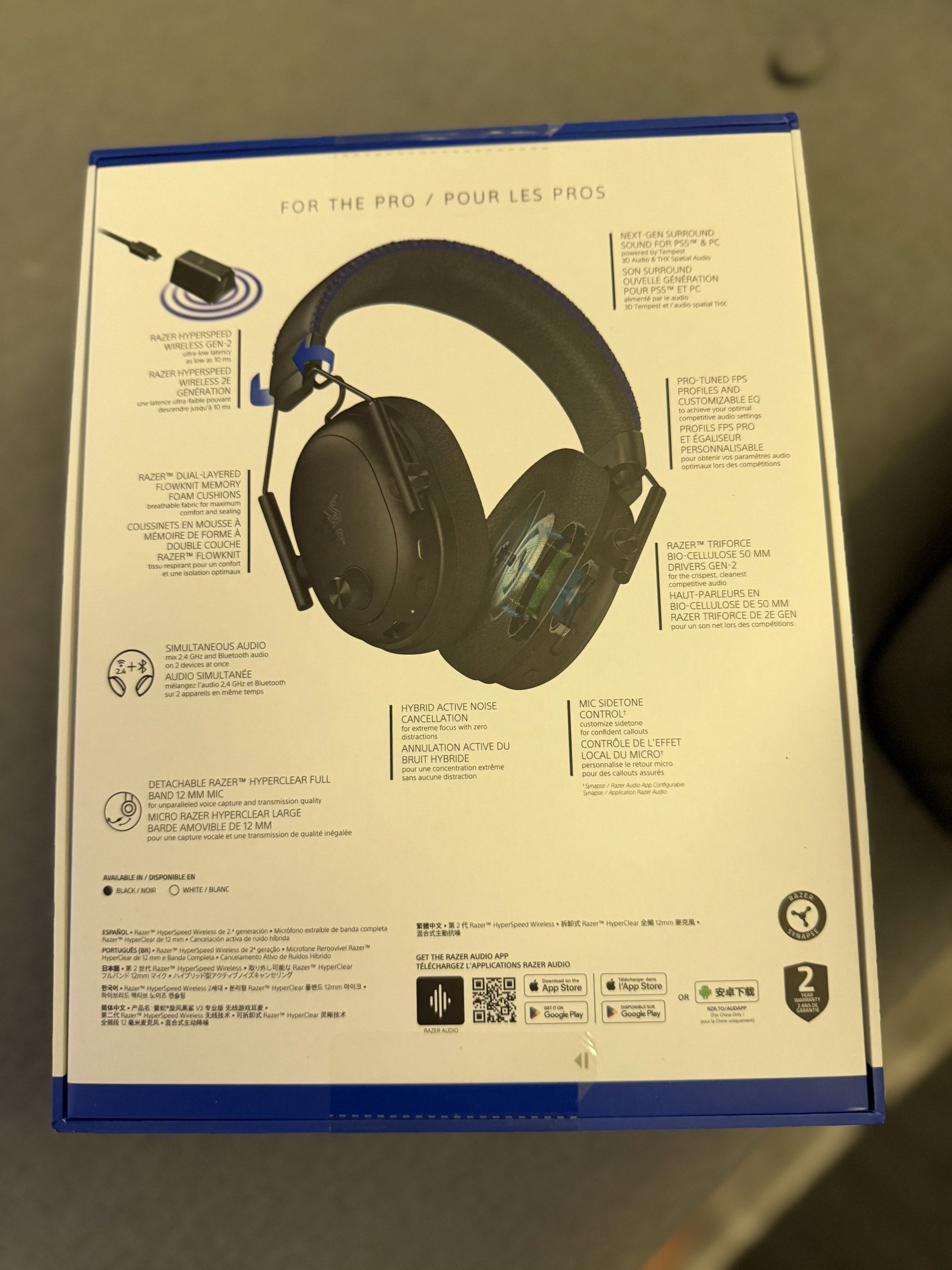 Razer BlackShark V3 Pro Wireless Gaming Headset, Audio, Headphones ...