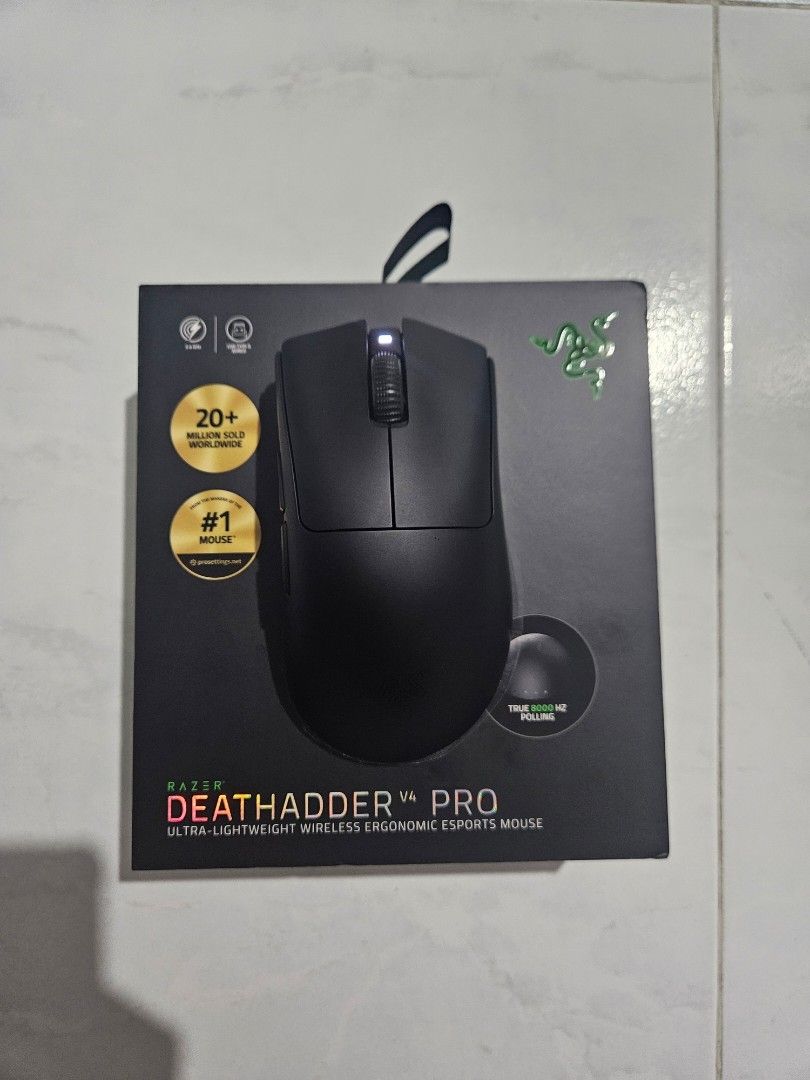 Razer DeathAdder V4 Pro Gaming mouse, Computers & Tech, Parts ...