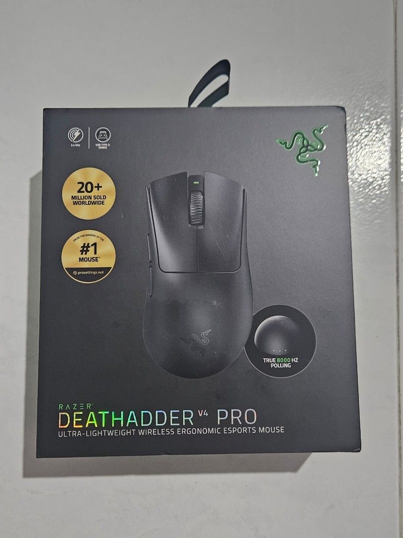 Razer DeathAdder V4 Pro Gaming mouse, Computers & Tech, Parts ...