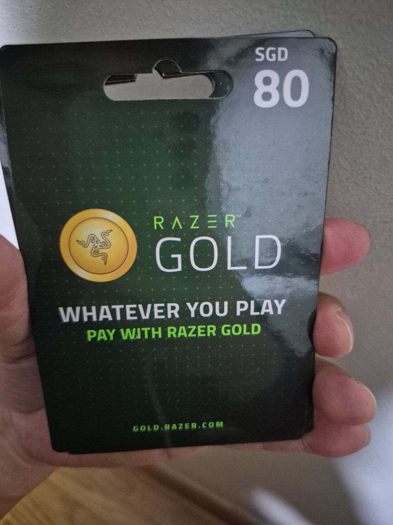 Razer Gold Gift Cards - $10, $50, $80, Video Gaming, Gaming Accessories ...