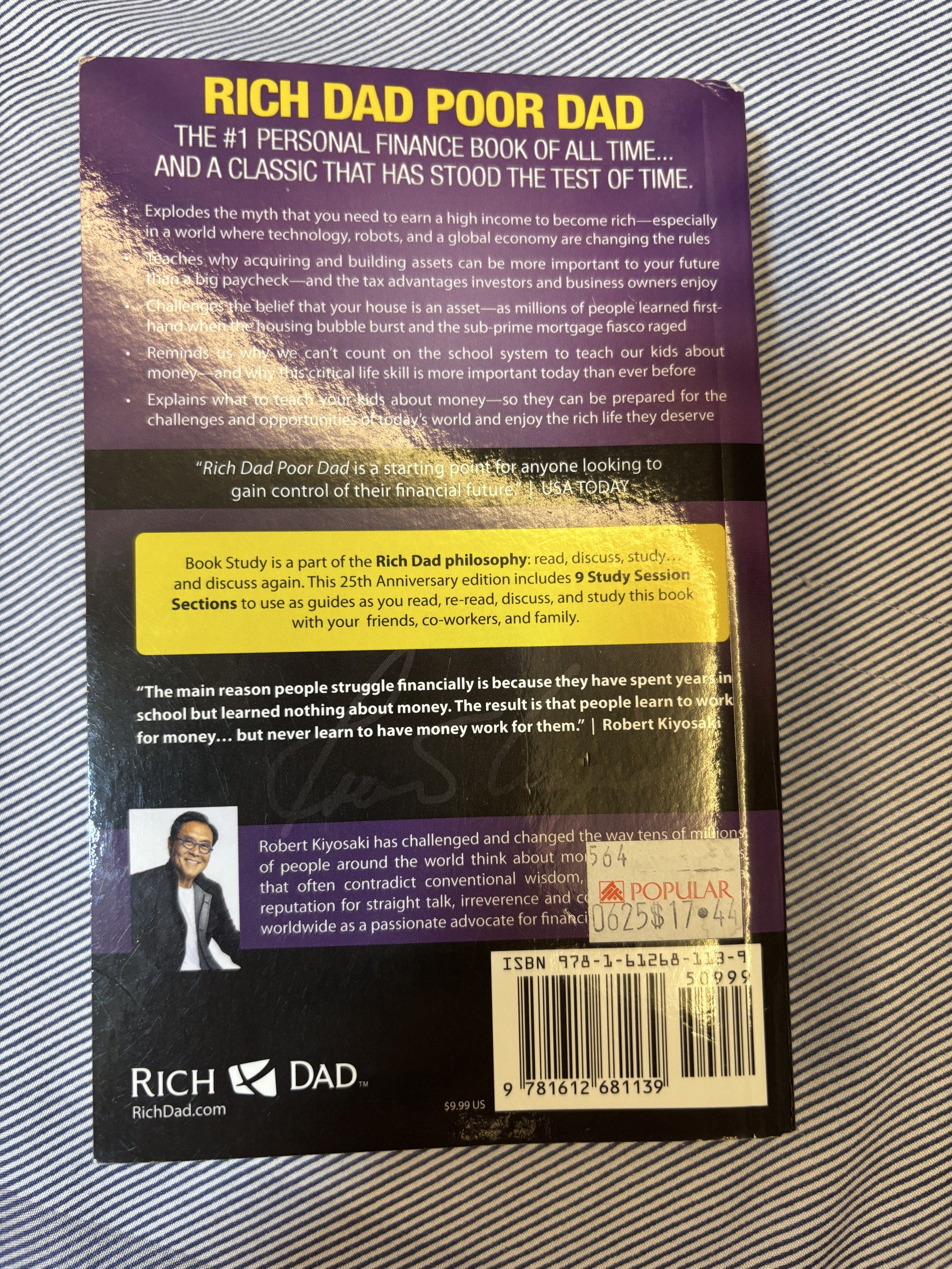 Rich Dad Poor Dad (latest edition, bought from Popular in Nov 2025 ...