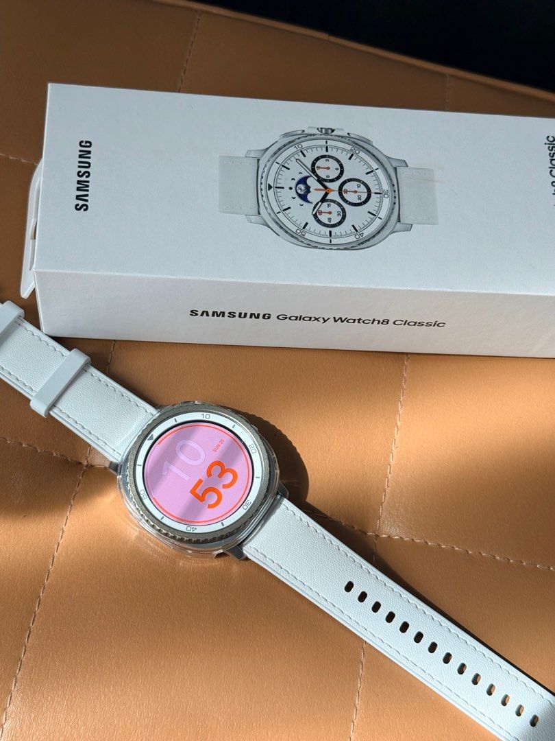 SAMSUNG GALAXY WATCH8 CLASSIC ( WHITE ), Men's Fashion, Watches ...