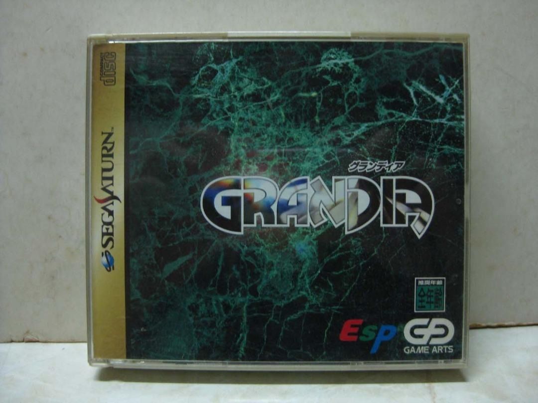 SEGA SATURN 世嘉 SS 土星 CD game GRANDIA (RPG) 有邊紙, 電子遊戲, 電子遊戲, 其他 - Carousell
