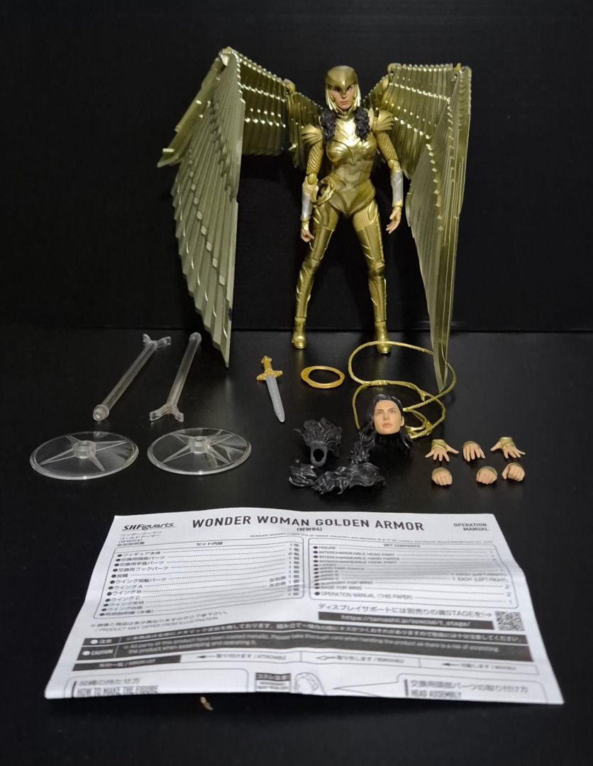 SH Figuarts Wonder Woman Golden Armor Action Figure, Hobbies & Toys ...