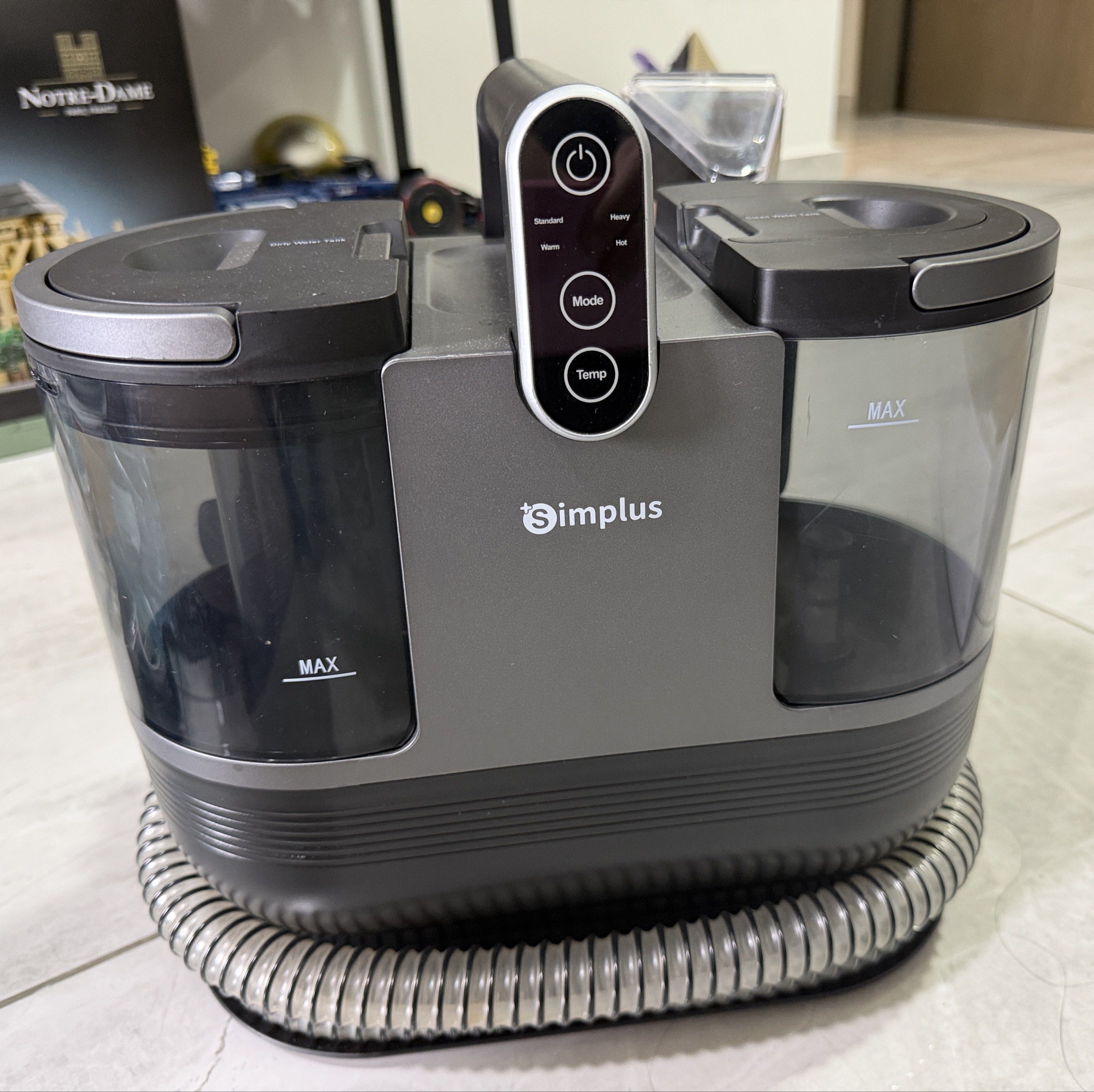 Simplus Spot & Fabric Cleaner | 40℃/60℃ Hot Water | 1.5L Tank | 16 ...