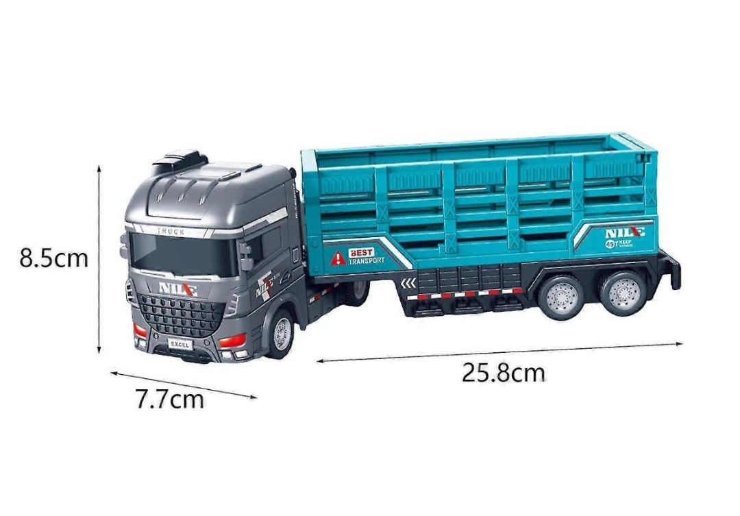 Style Haul Scale 1:64 Alloy Trailer Model Movable Joint Diecast Mini ...
